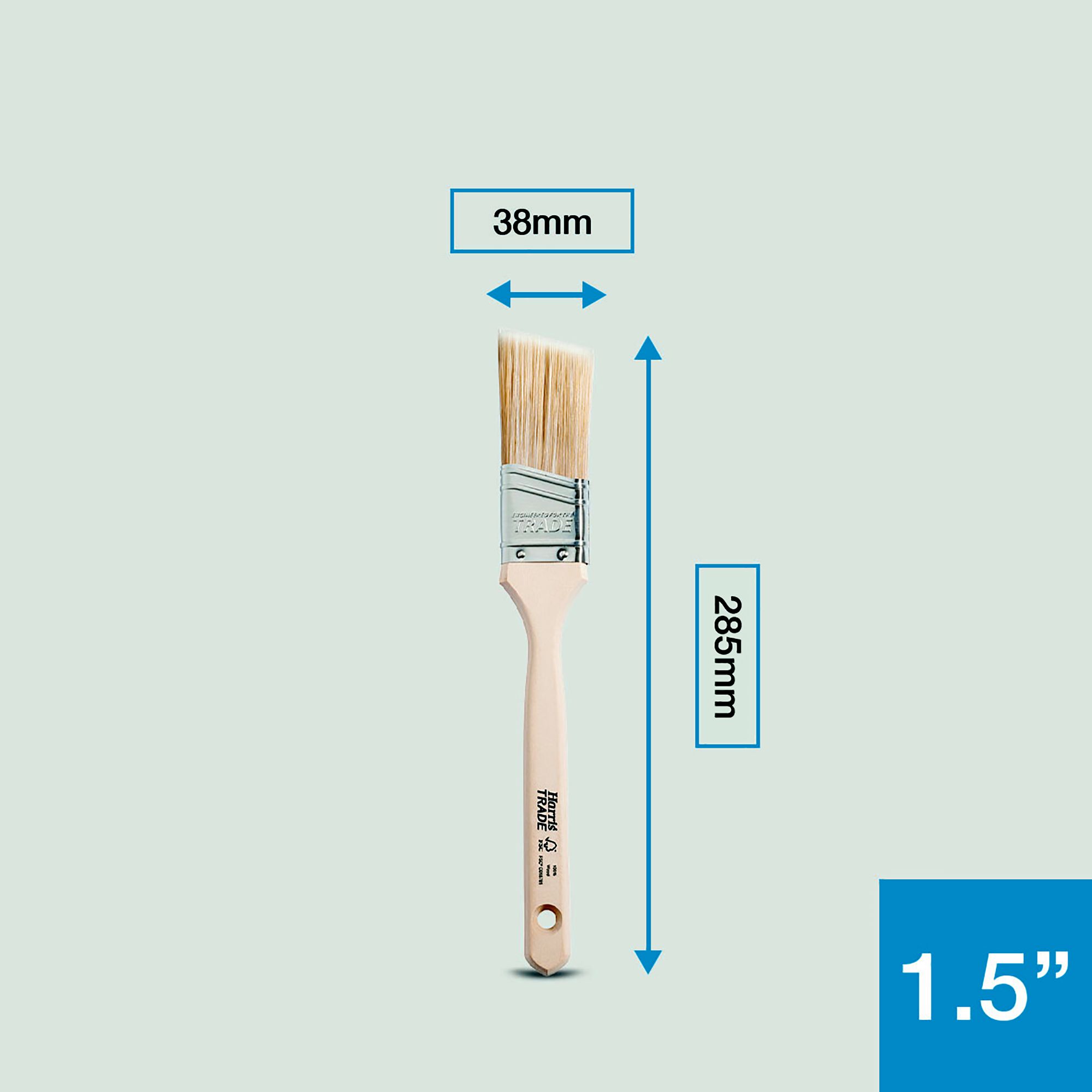 Harris Trade 2" Fine tip Comfort Angled paint brush