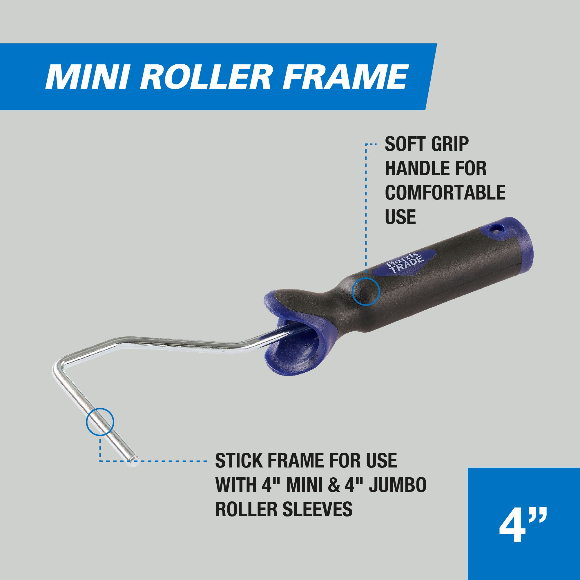 Harris Trade 4" Mini Roller frame