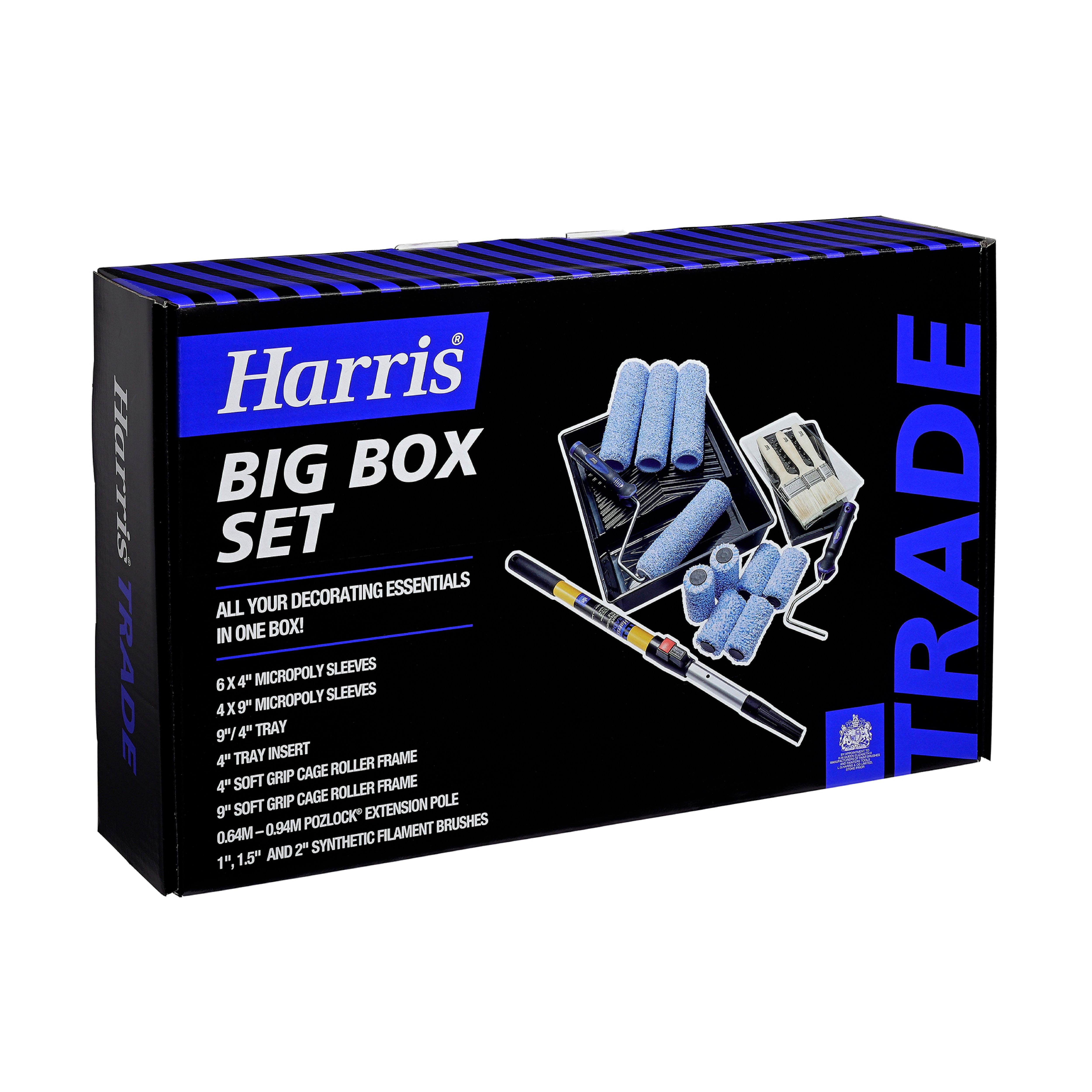 Harris Trade Big box Micropoly Roller & brush set, 19 pieces