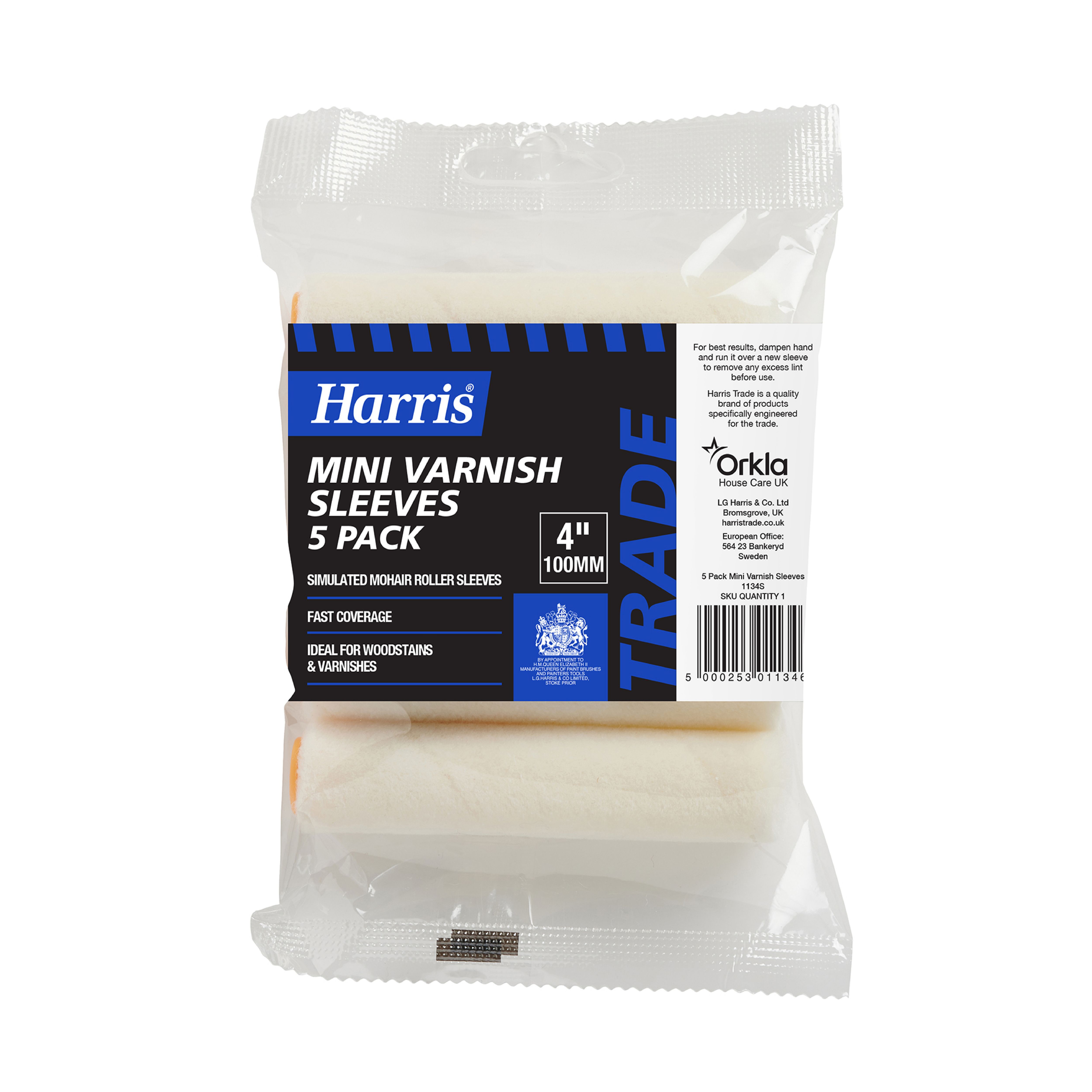 Buy Harris Trade Mini Short Pile Woven polyester Roller sleeve, Pack of ...