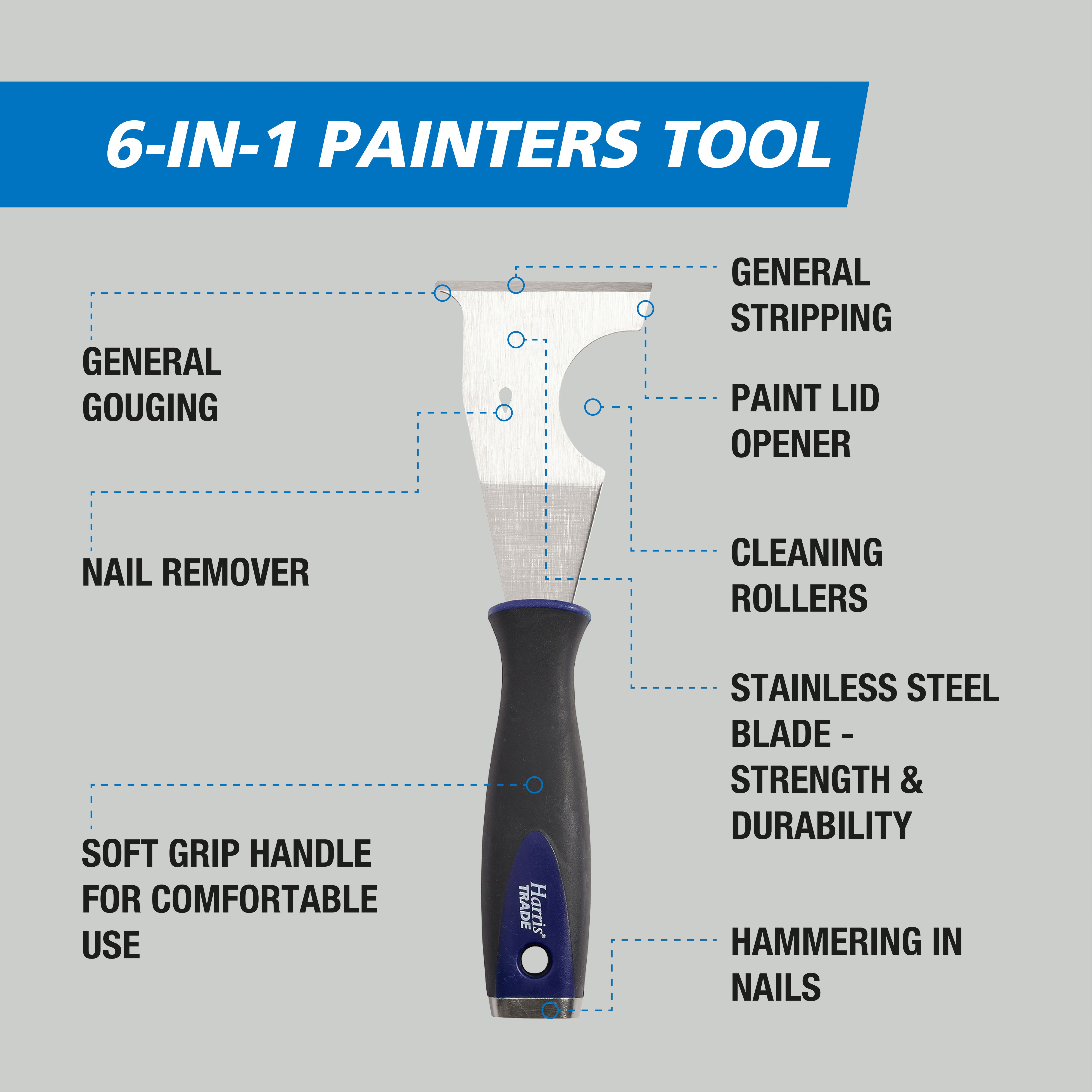 Harris Trade Painters 6-in-1 Multi-tool knife