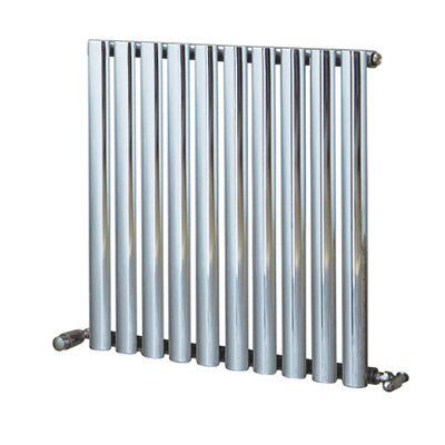 Heating Style Dorney Chrome effect Horizontal Designer Radiator, (W ...