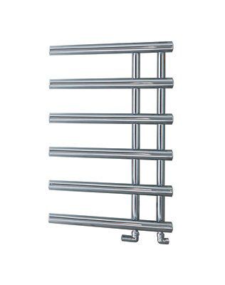 Heating Style Mayfair Chrome effect Electric Towel warmer (W)500mm x (H ...