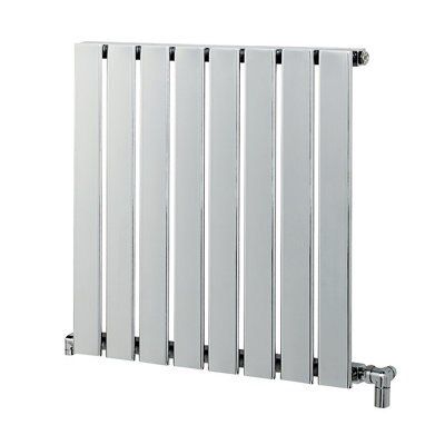 Heating Style Merlo Chrome effect Horizontal Designer Radiator, (W ...