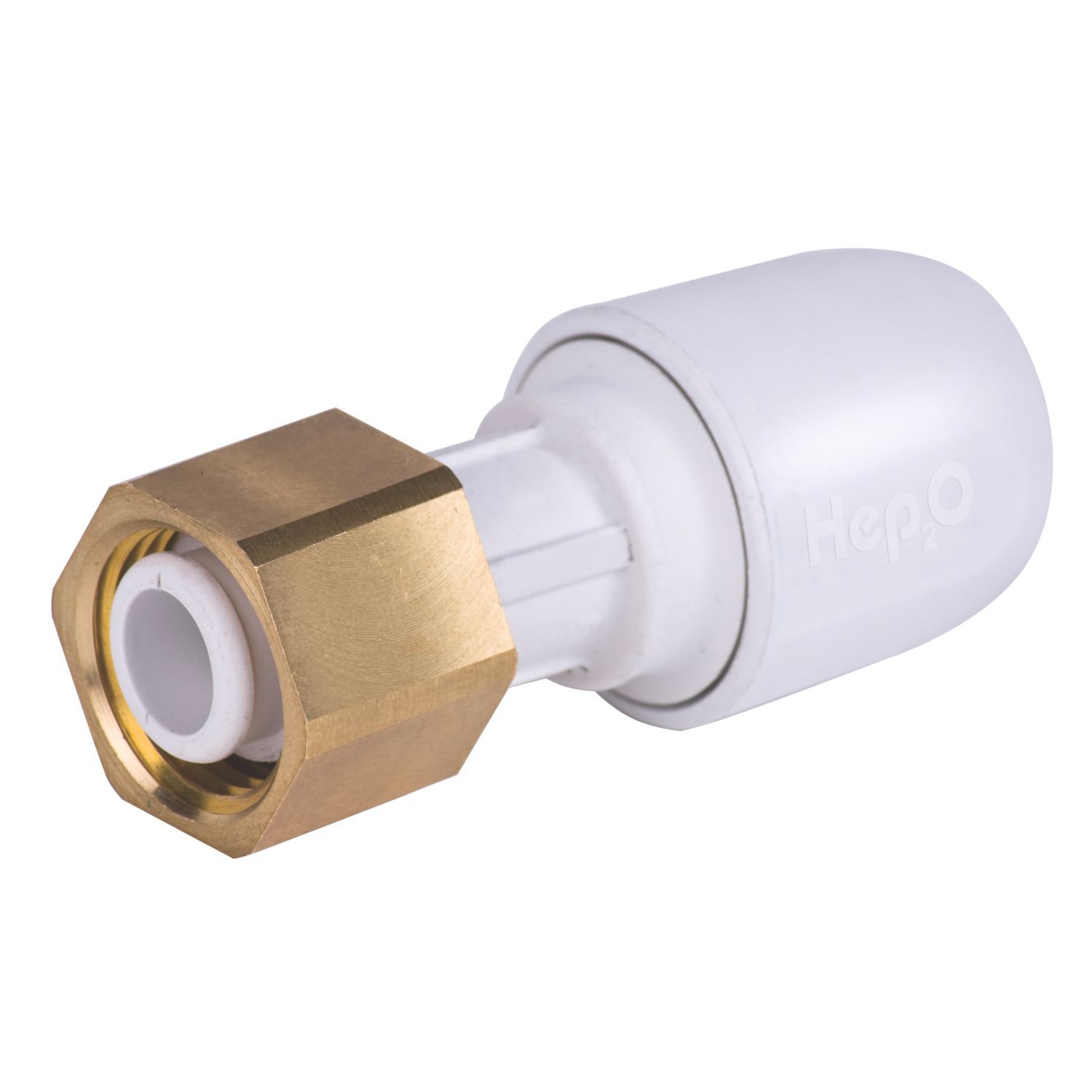 Hep2O Tap connector HD25B/22WS 1 Push-fit Straight (L)72mm 22mm