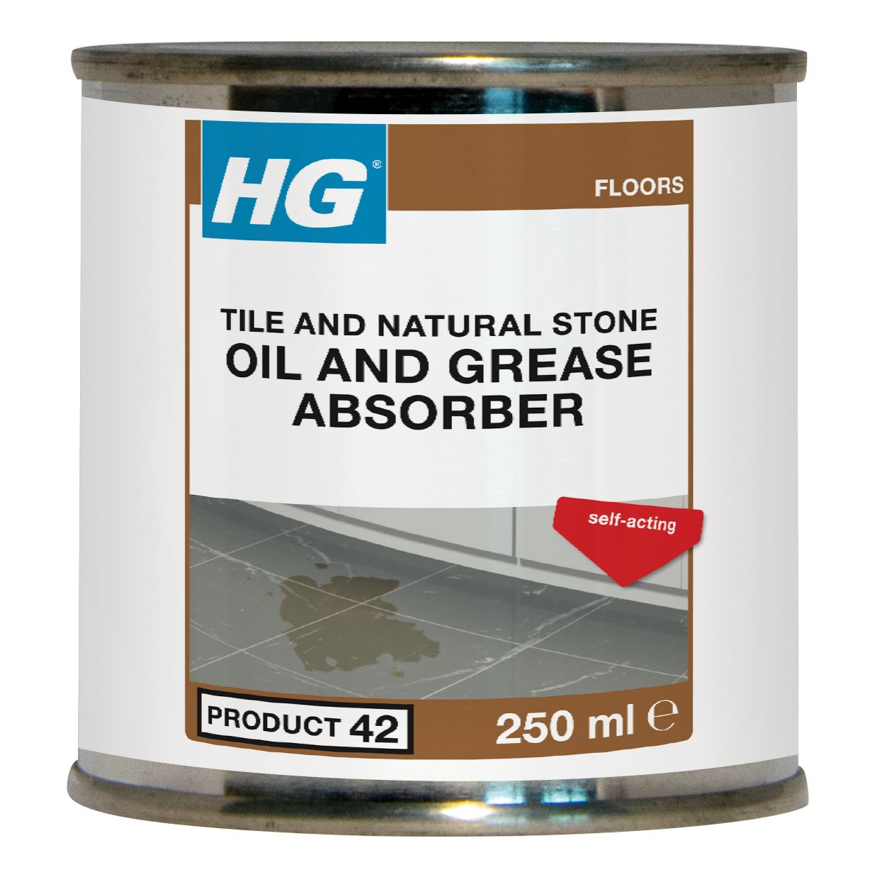 HG Tile & Stone Multi-purpose Oil & grease absorber, 250ml Tub