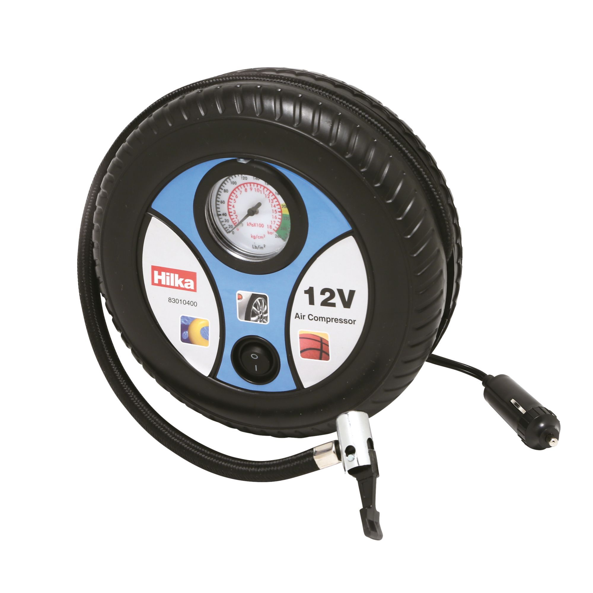 Hilka Pro-Craft 12V Powered tyre compressor