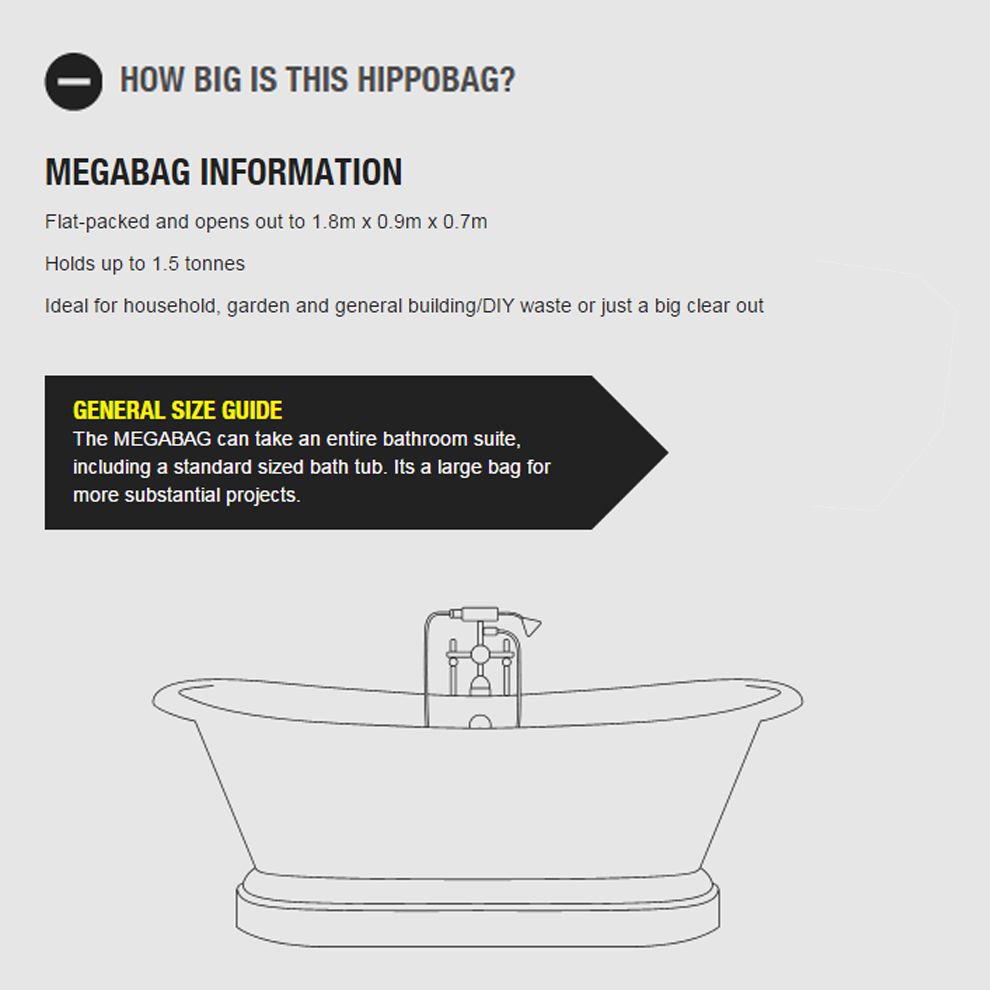 Hippobag Megabag, 1500kg (L)1800mm