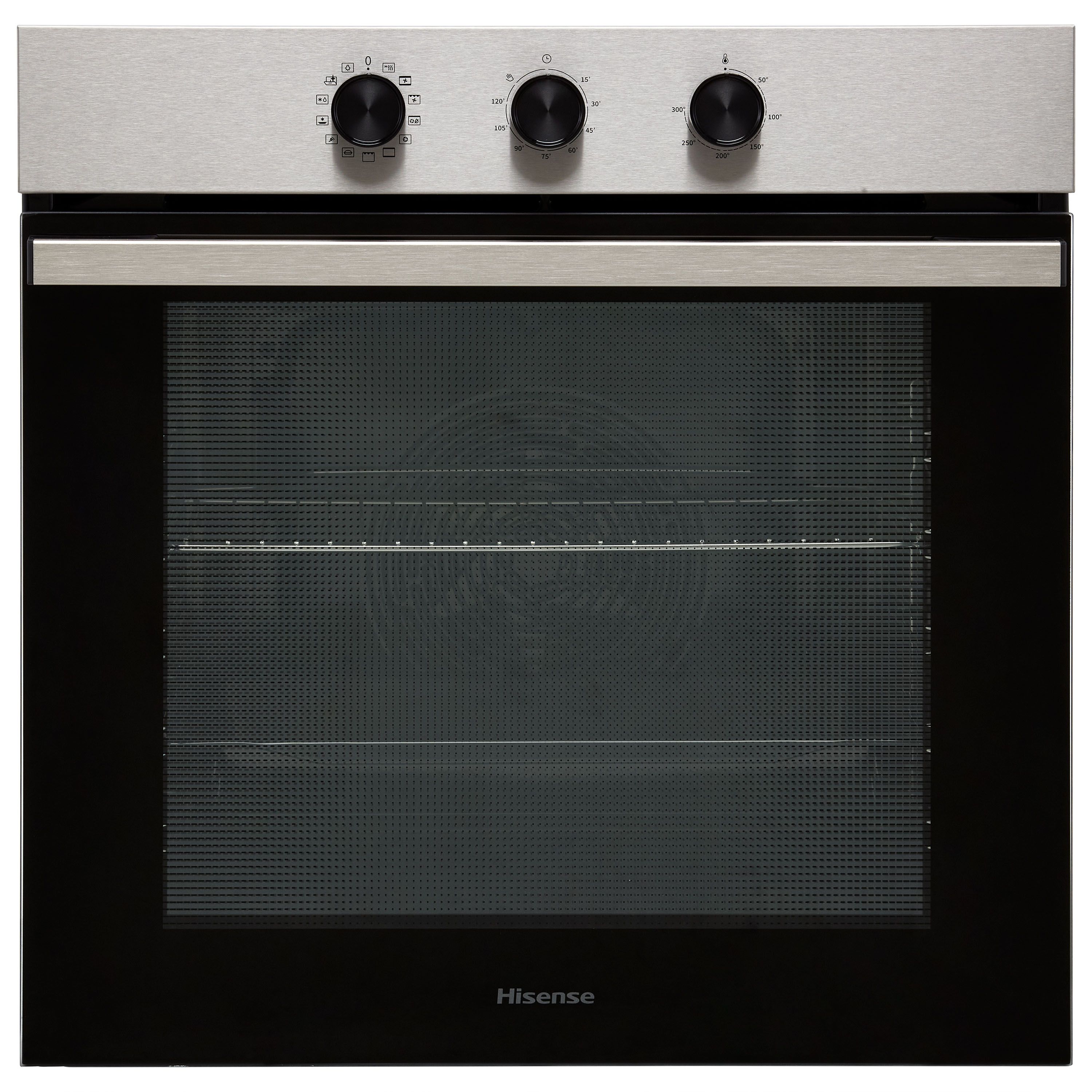 Hisense BI6061GSUK_SS Built-in Single Fan oven & gas hob pack