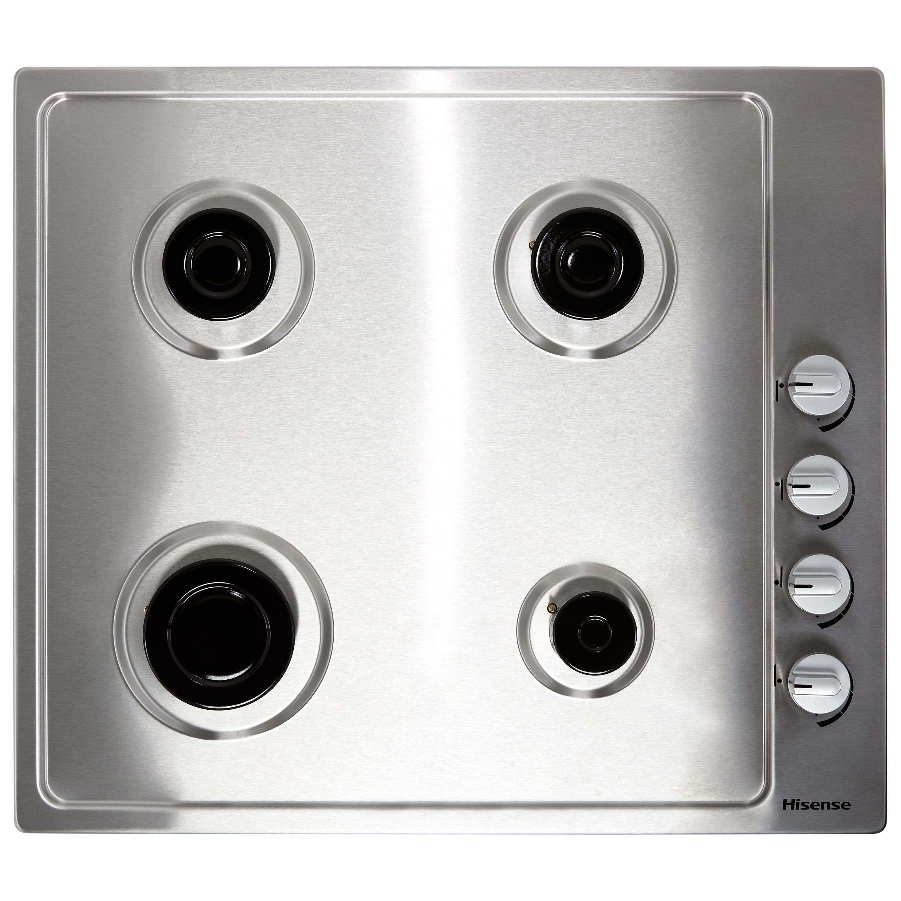 Hisense BI6061GSUK_SS Built-in Single Fan oven & gas hob pack