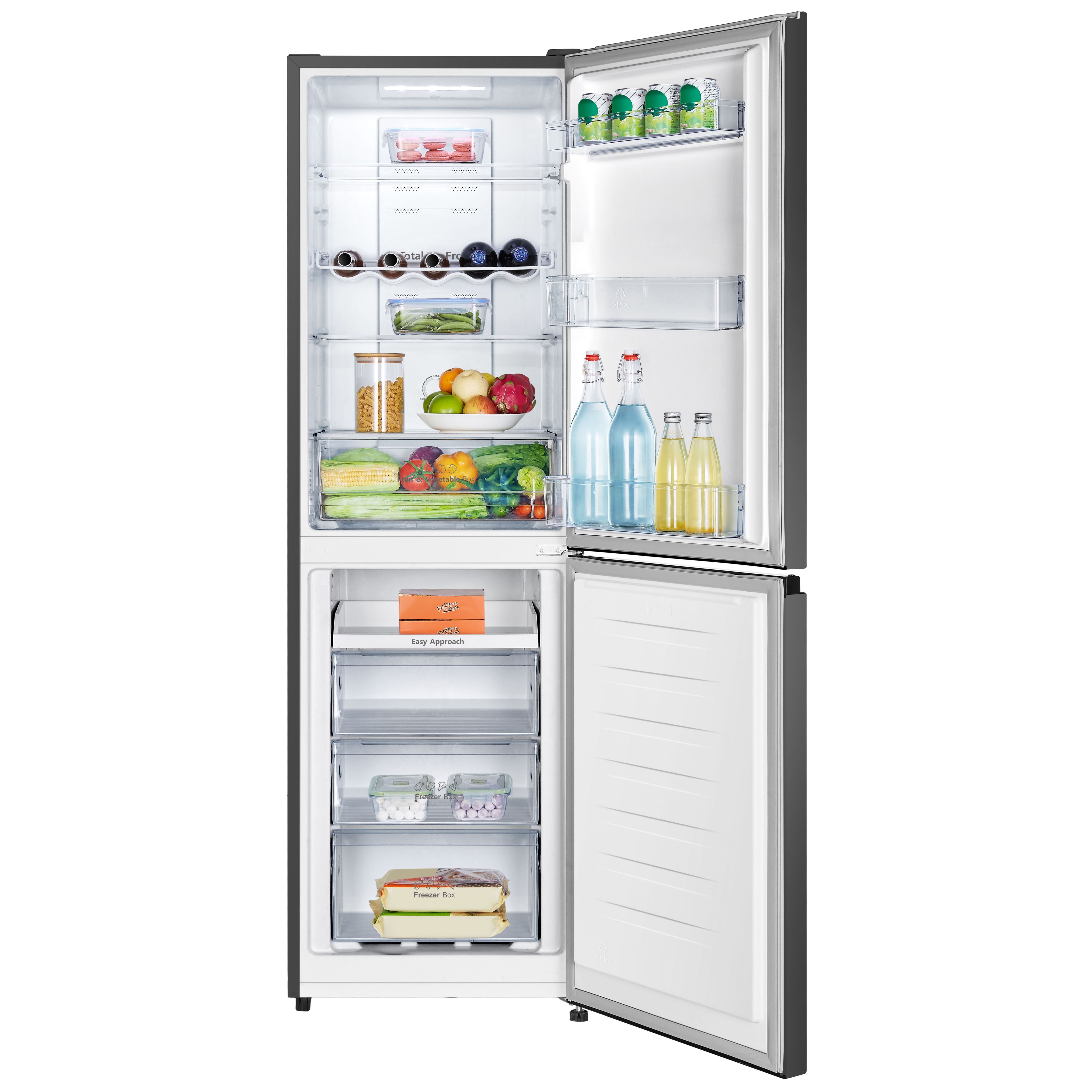 Hisense RB327N4BBE_BK 50:50 Classic Freestanding Frost free Fridge ...