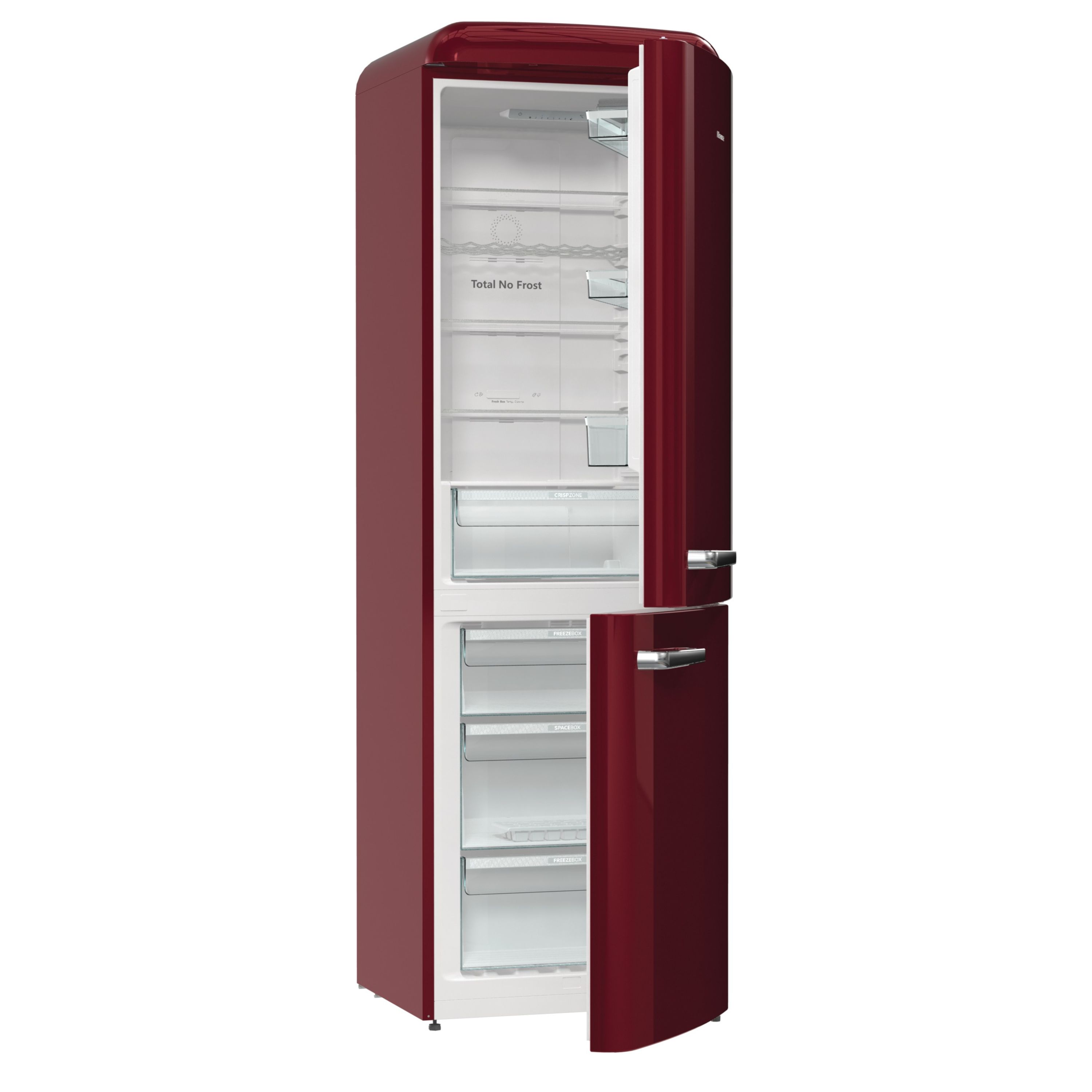 Hisense RB390N5RRDUK_BRD 60:40 Retro Freestanding Frost free Fridge ...