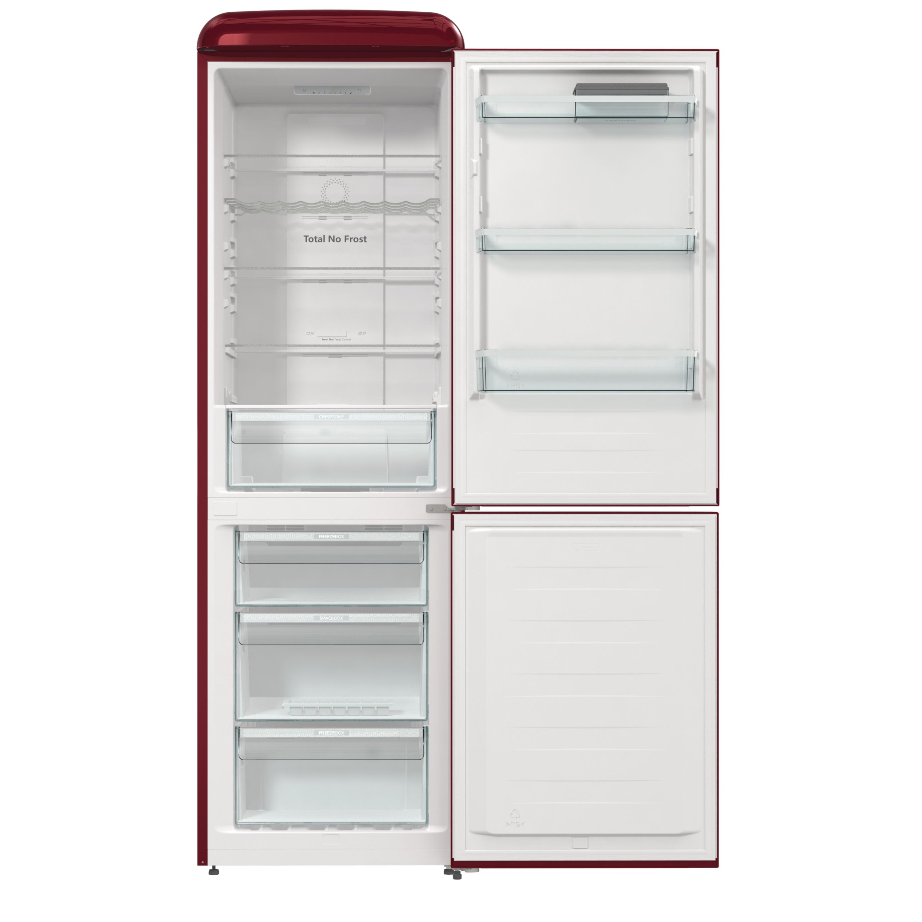 Hisense RB390N5RRDUK_BRD 60:40 Retro Freestanding Frost free Fridge ...