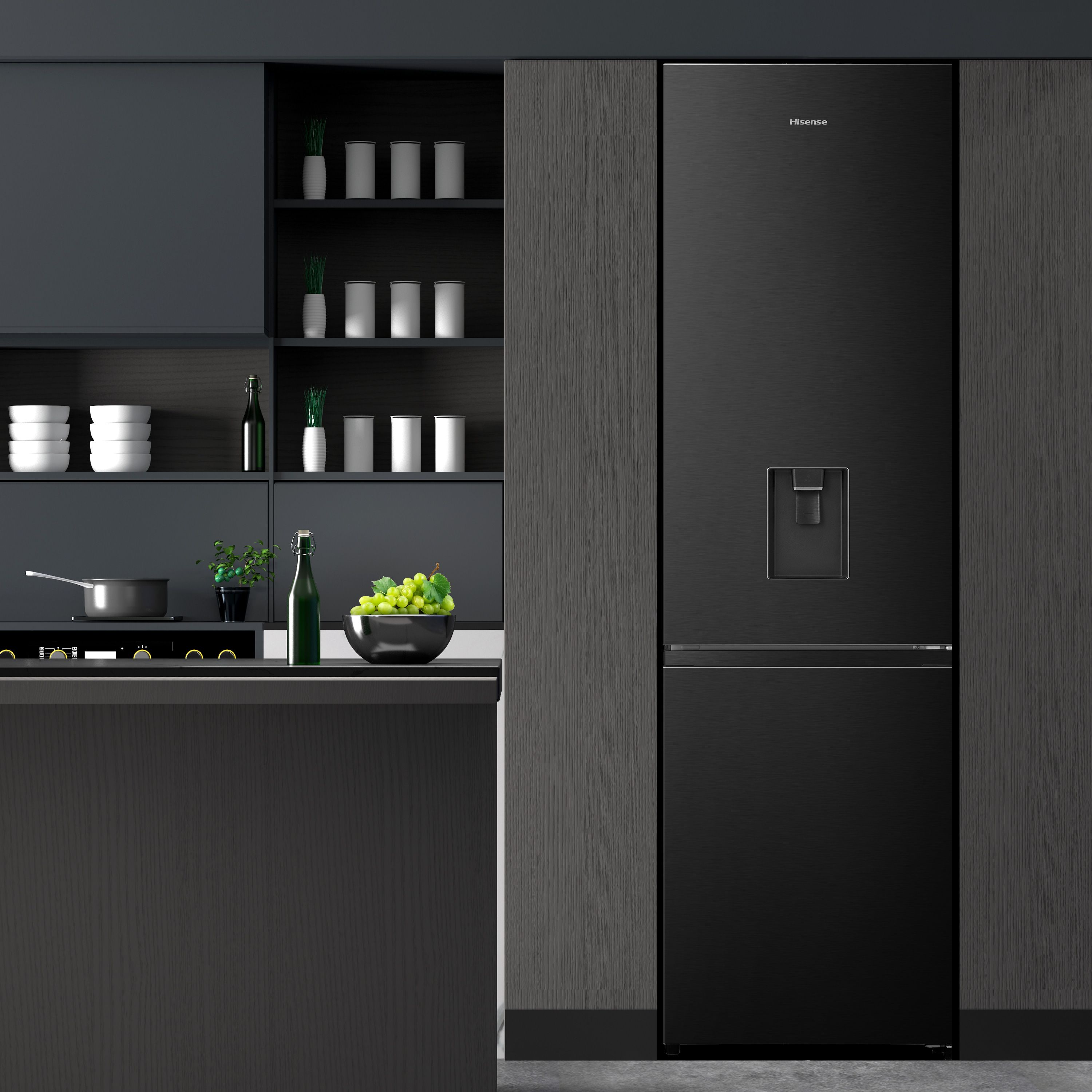 Hisense RB435N4WFE_SSB 60:40 Contemporary Freestanding Frost free ...