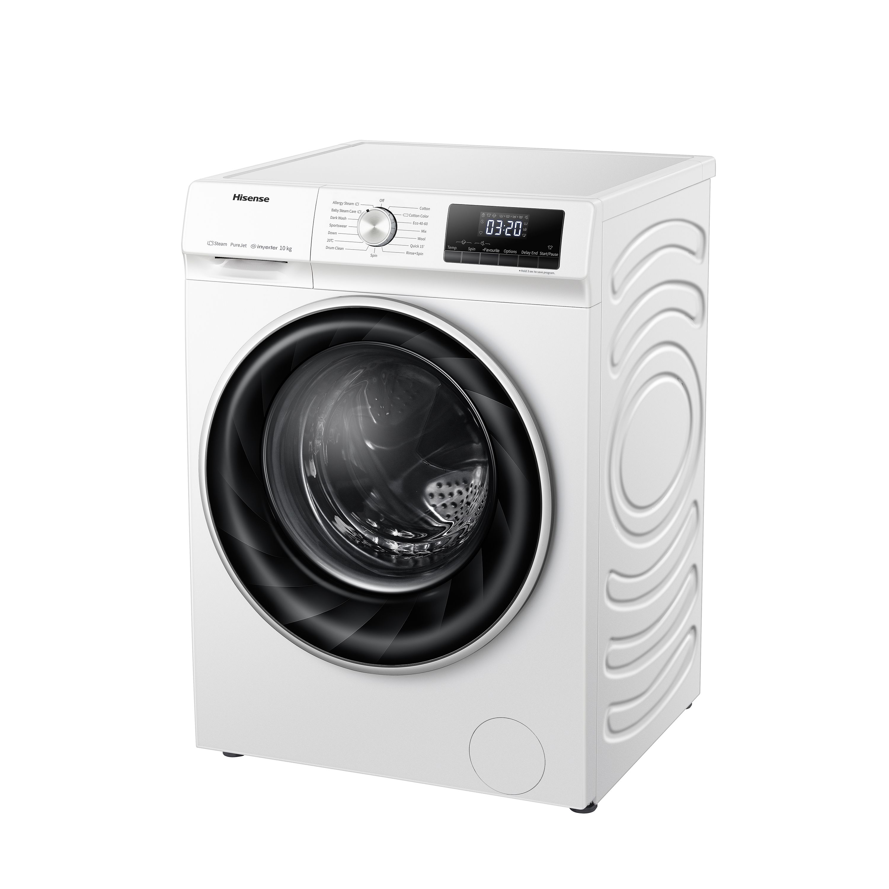 Hisense WFQY1014EVJM_WH 10kg Freestanding 1400rpm Washing machine - White