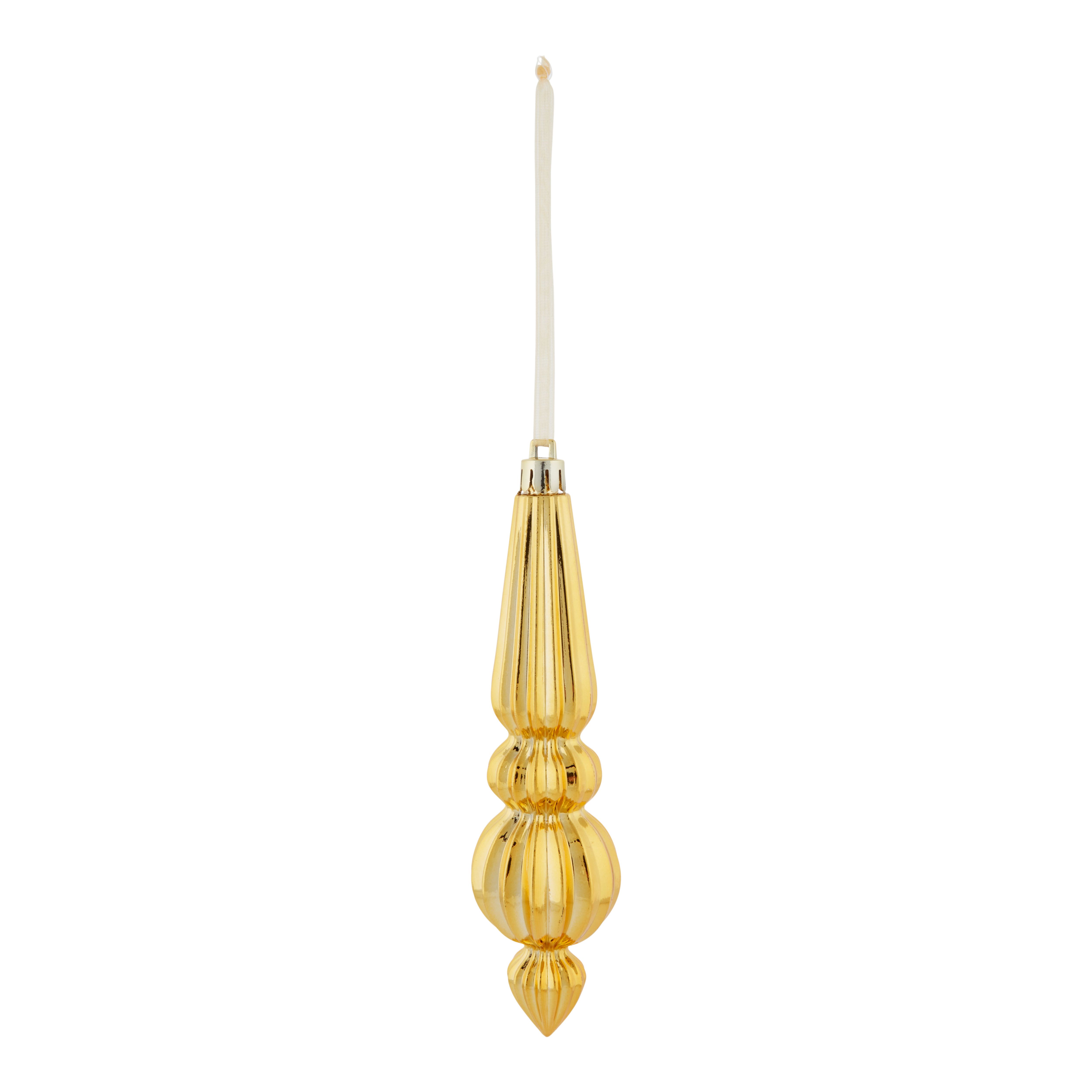 Historical twist Gold effect Plastic Teardrop Hanging decoration | DIY ...