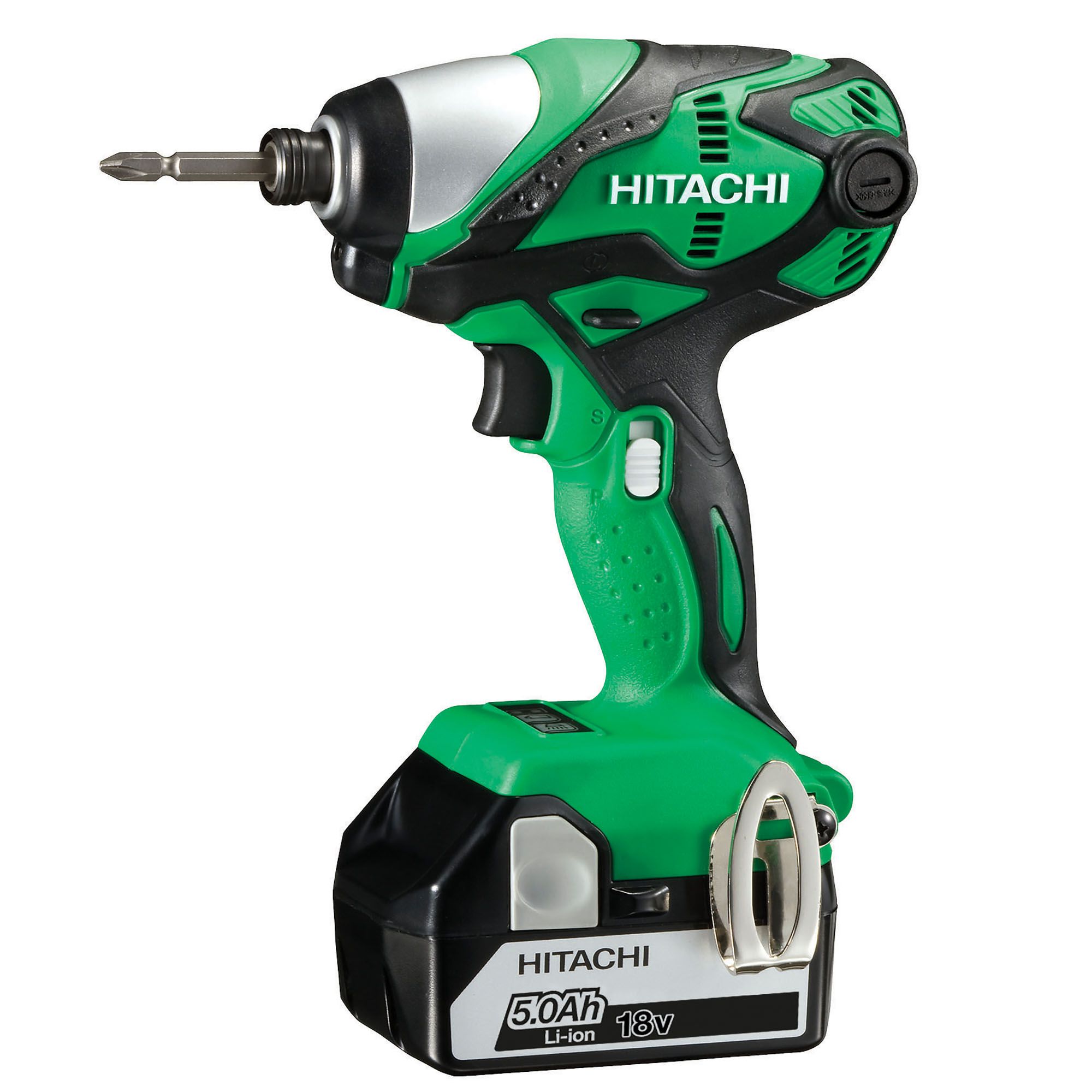 Hitachi 18V Li-ion Brushed Cordless Impact driver (2 x 5Ah) - WH18DSDL/JJ