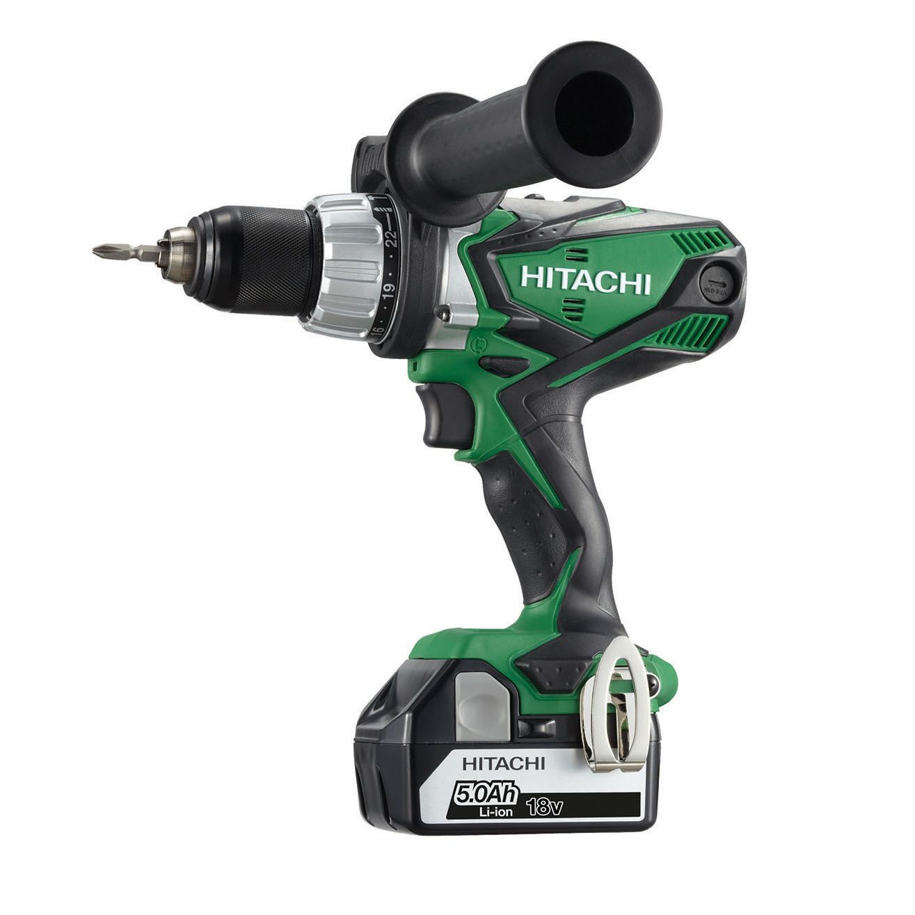 Hitachi Li-ion Cordless Combi drill & impact driver (2 x 5Ah) - KC18DKL/JB