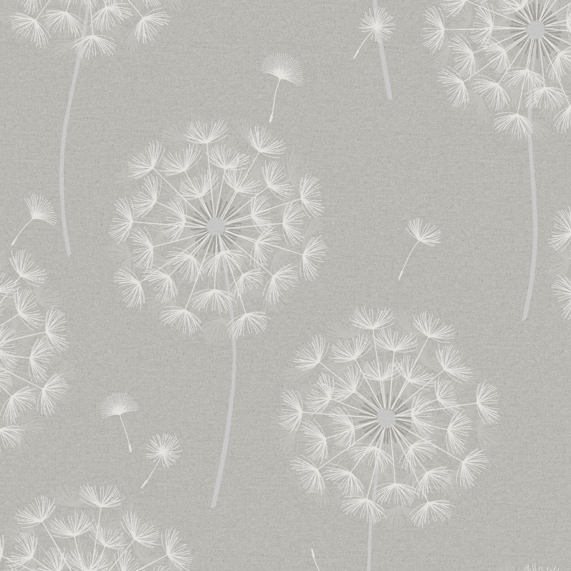 Holden Décor Opus Allora Grey Metallic effect Dandelion Embossed ...