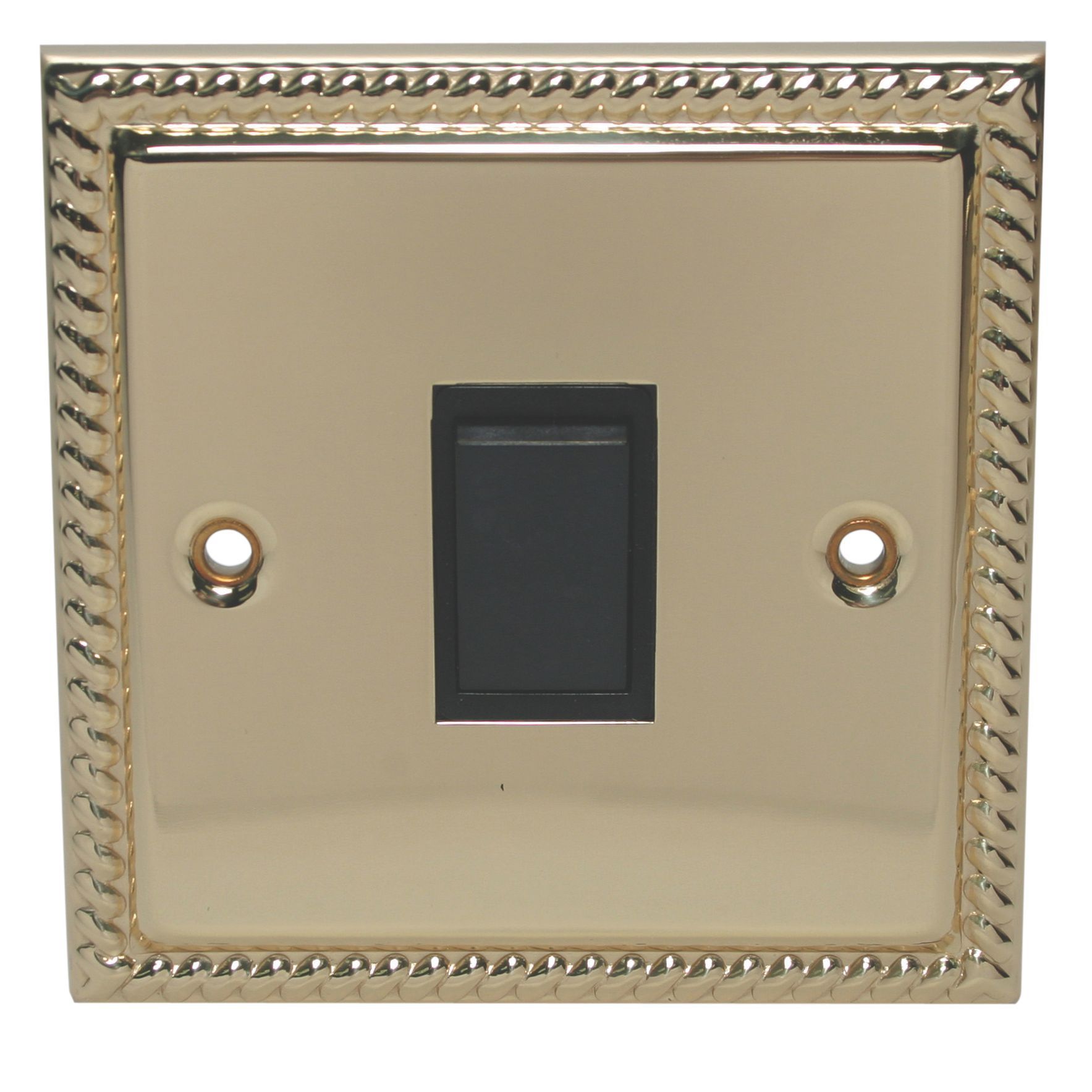 Holder 10A 2 way 1 gang Light switch Brass effect