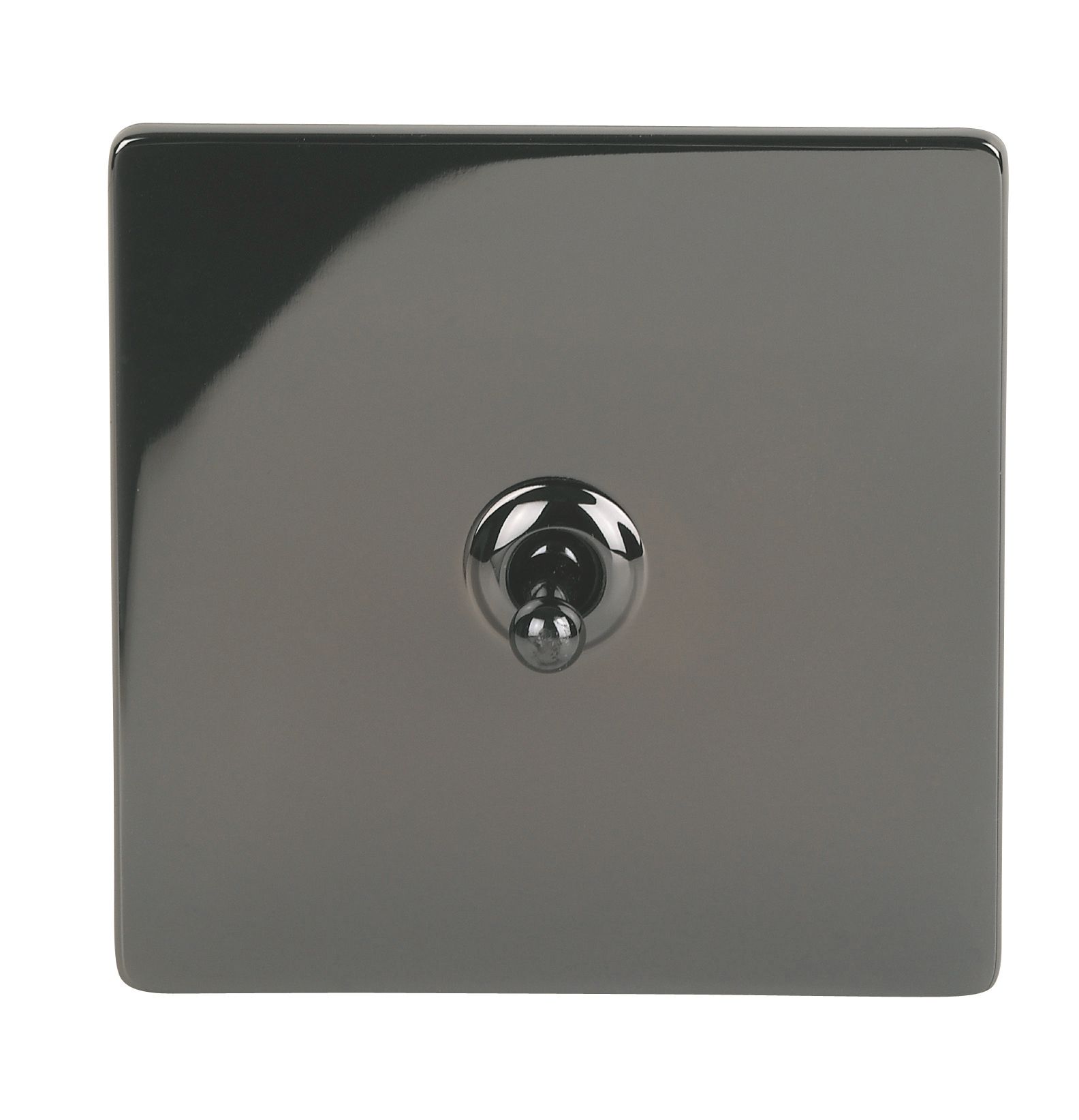 Holder Black Iridium 10A 2 way 1 gang Toggle Switch