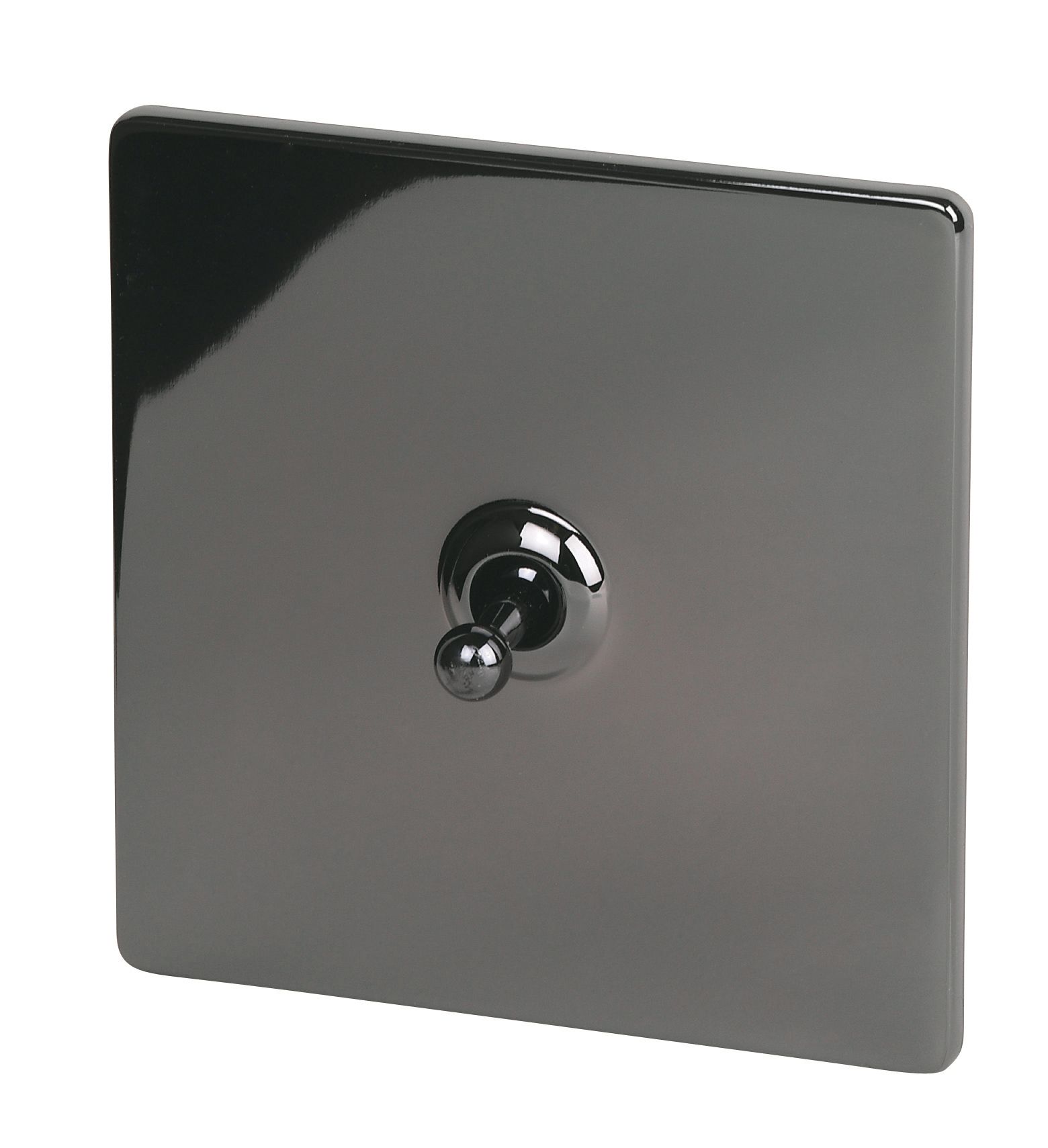 Holder Black Iridium 10A 2 way 1 gang Toggle Switch