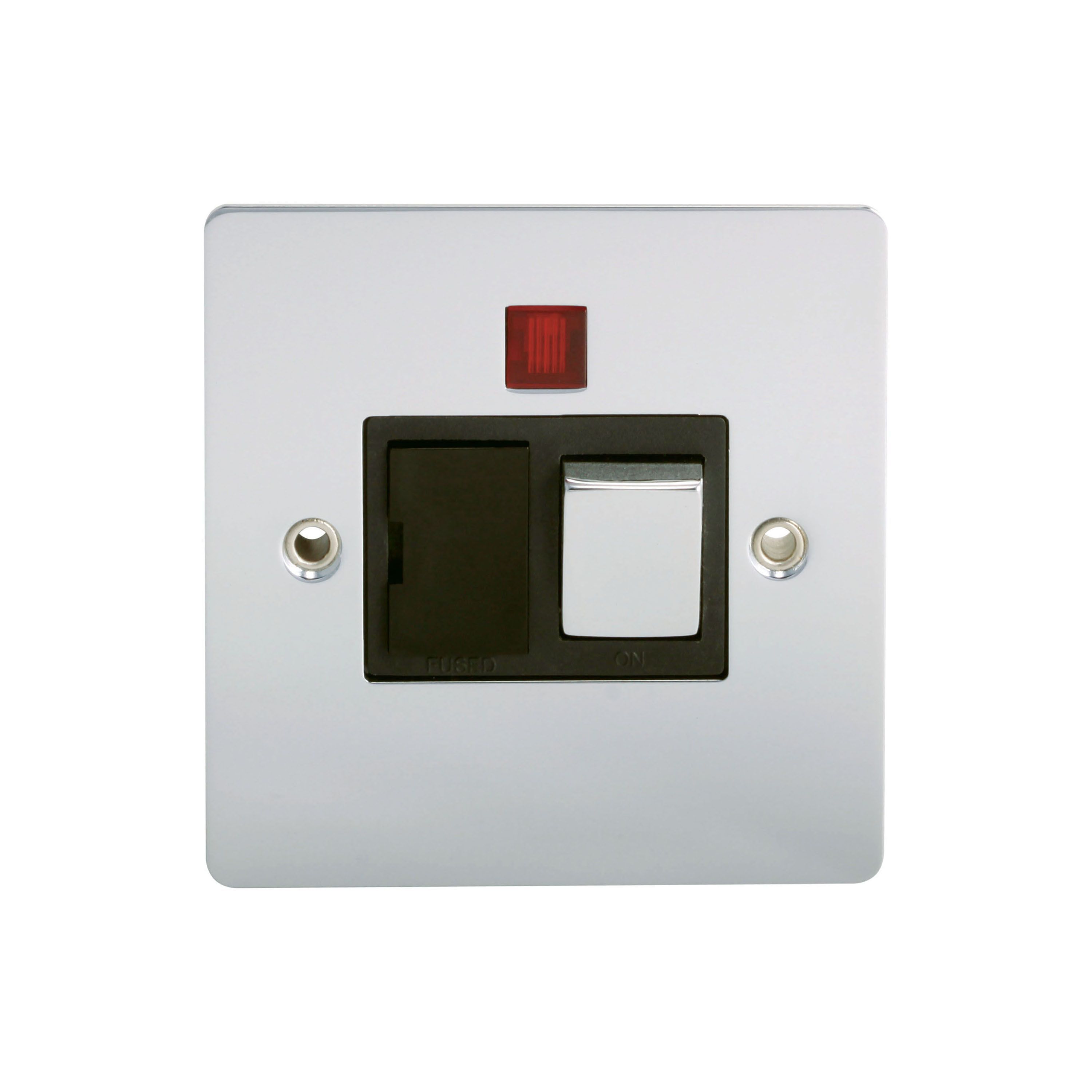 Holder Chrome 13A 1 gang Fused spur Switch