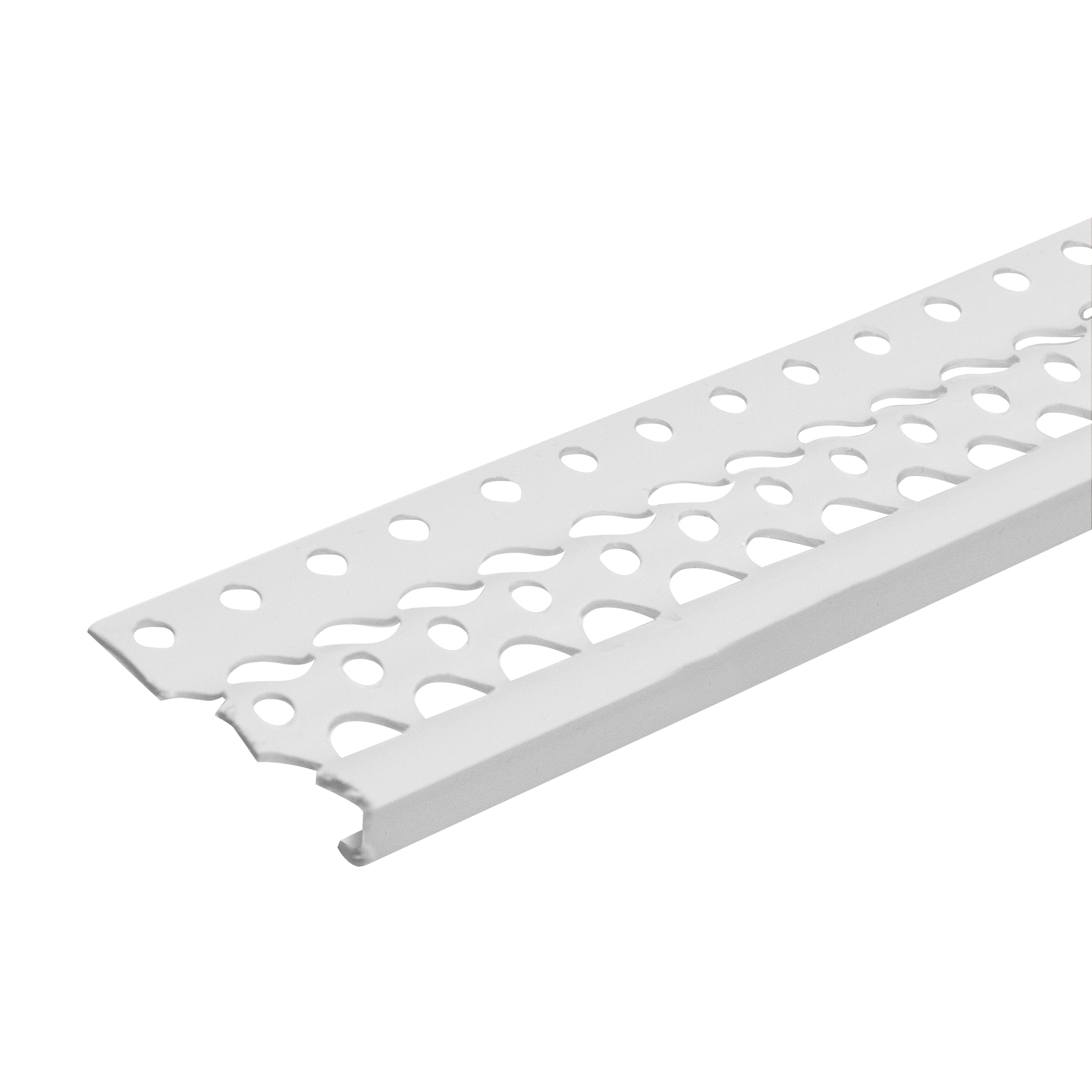 Homelux Plasterers metalwork PVCu Angle bead (L)2.5m Pack of 5