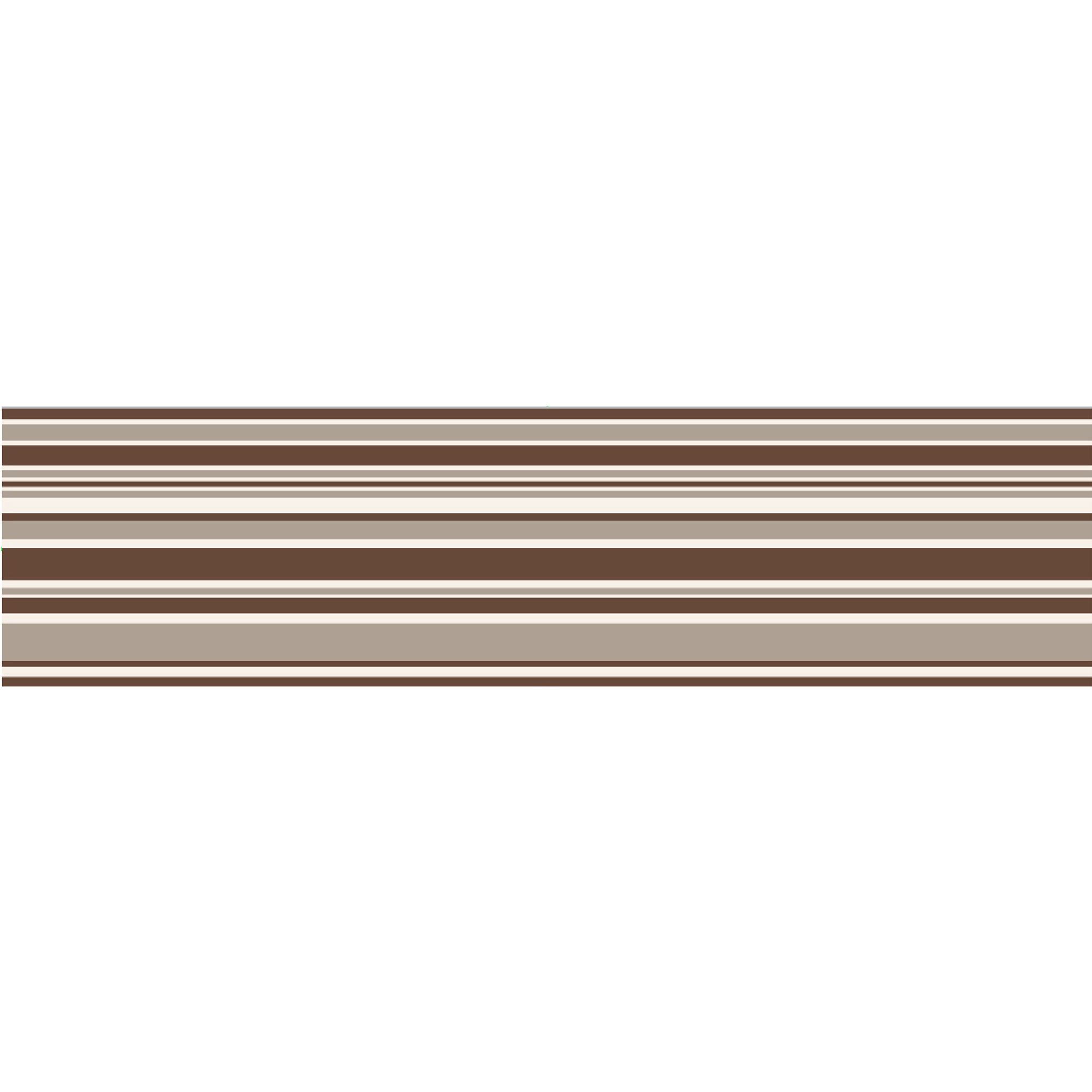 Horizontal stripe Mocha Striped Border | DIY at B&Q