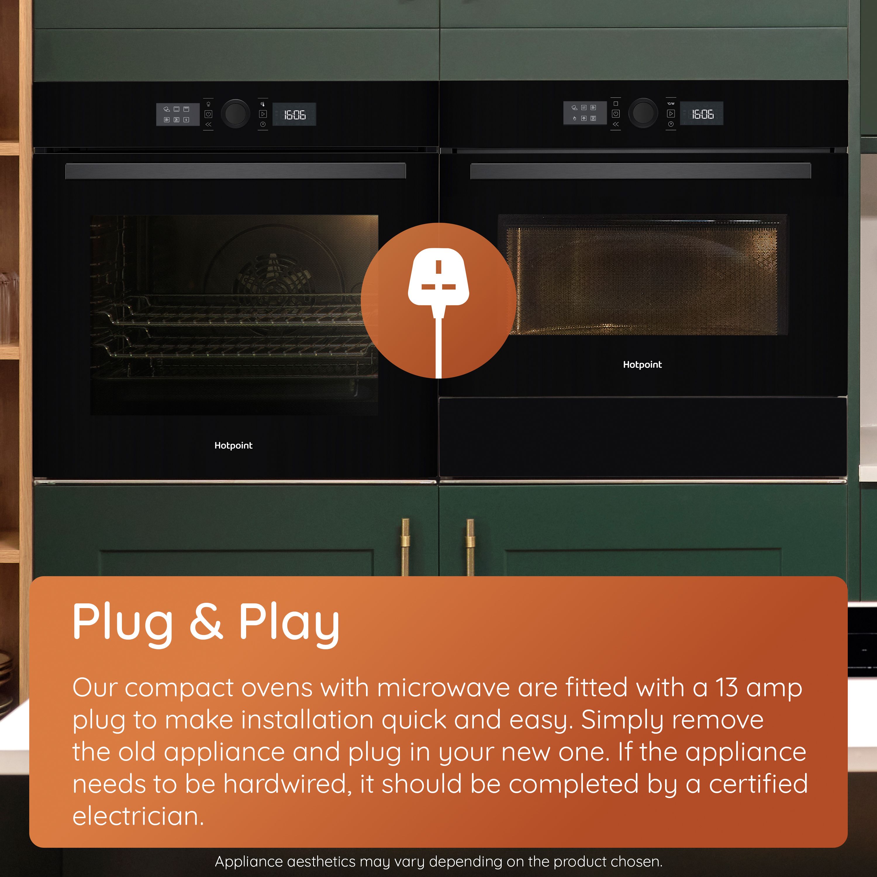 Hotpoint Class 4 HMW47DHMBUK 40L Built-in Microwave - Black