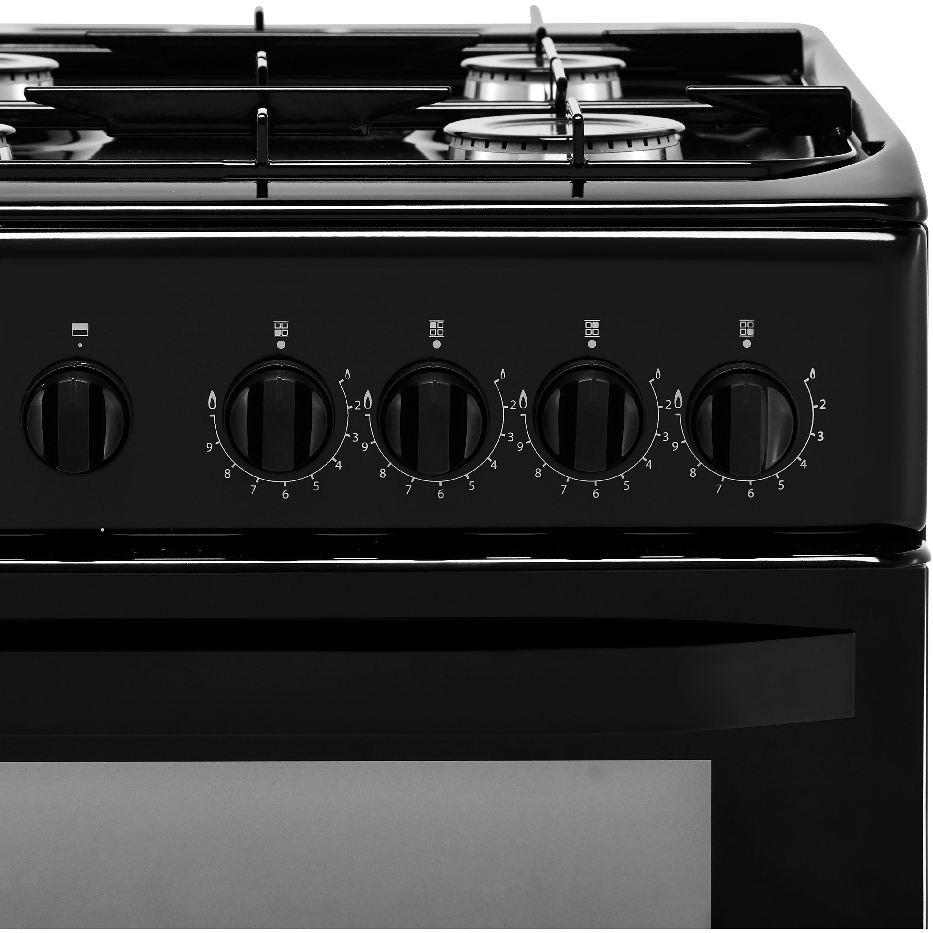 Hotpoint HD5G00KCB_BK 50cm Double Gas Cooker with Gas Hob - Black