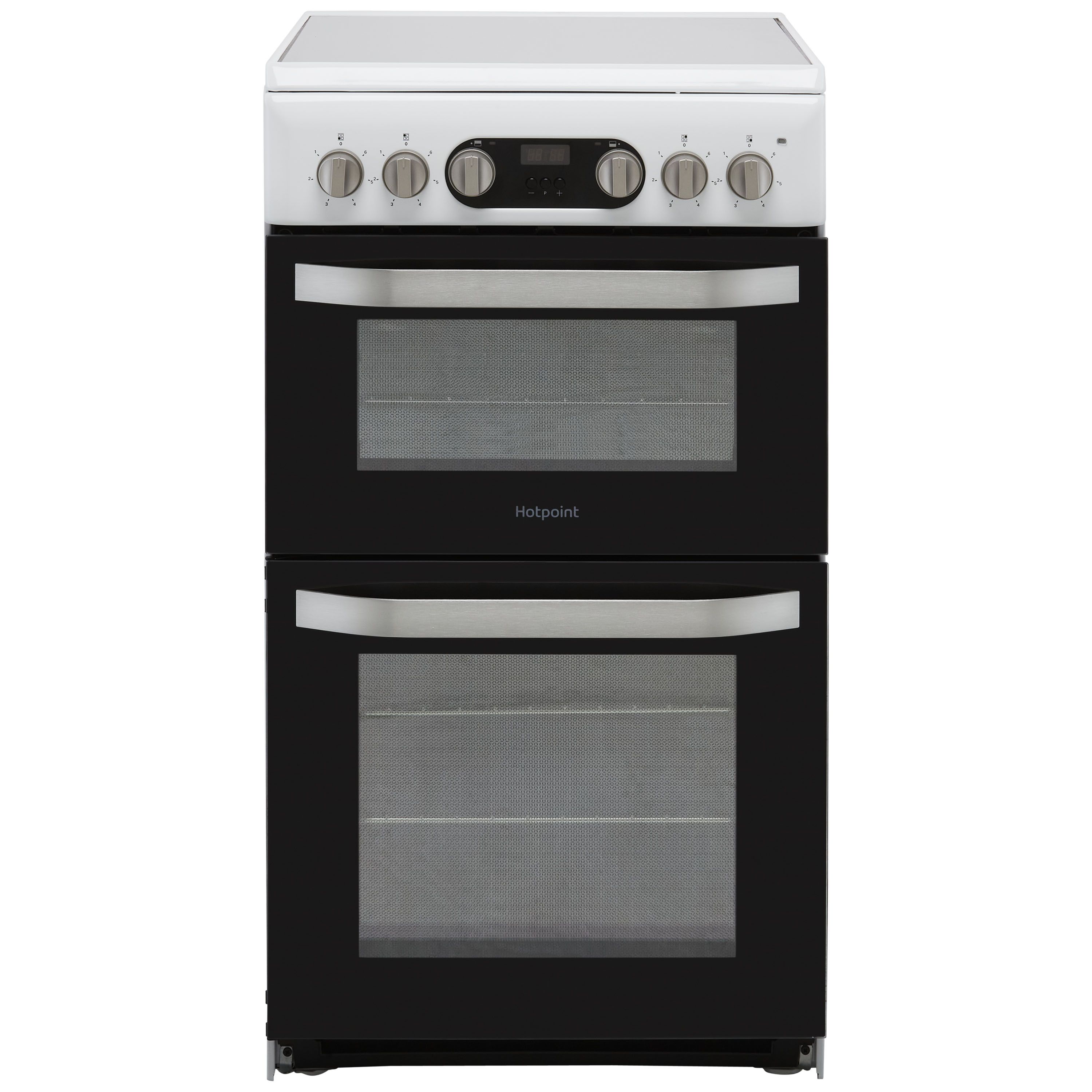 Hotpoint HD5V93CCW/UK_WH 50cm Double Electric Cooker with Ceramic Hob ...