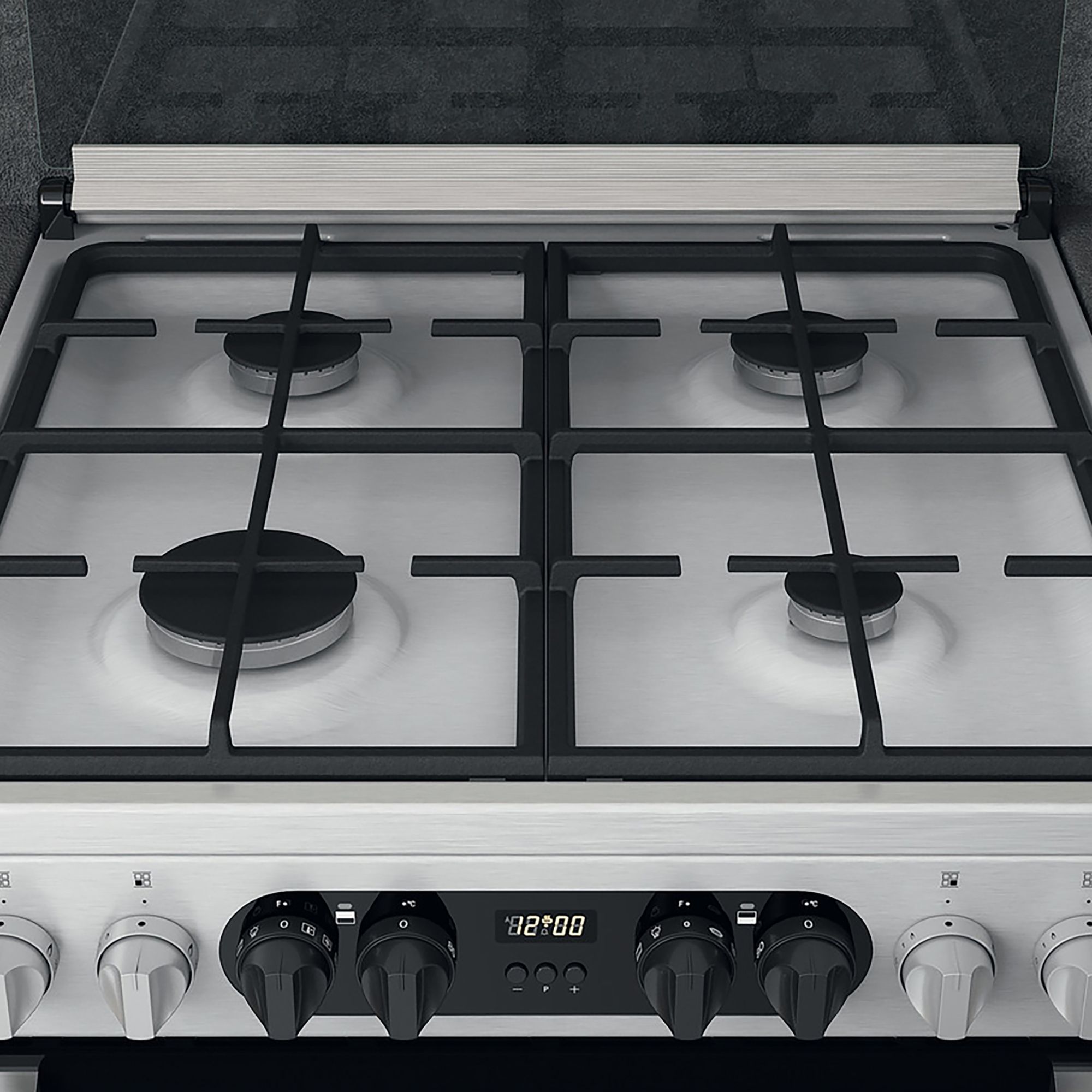 HOTPOINT HDM67G8C2CX/UK_SI 60CM DOUBLE ELECTRIC & GAS COOKER WITH GAS ...