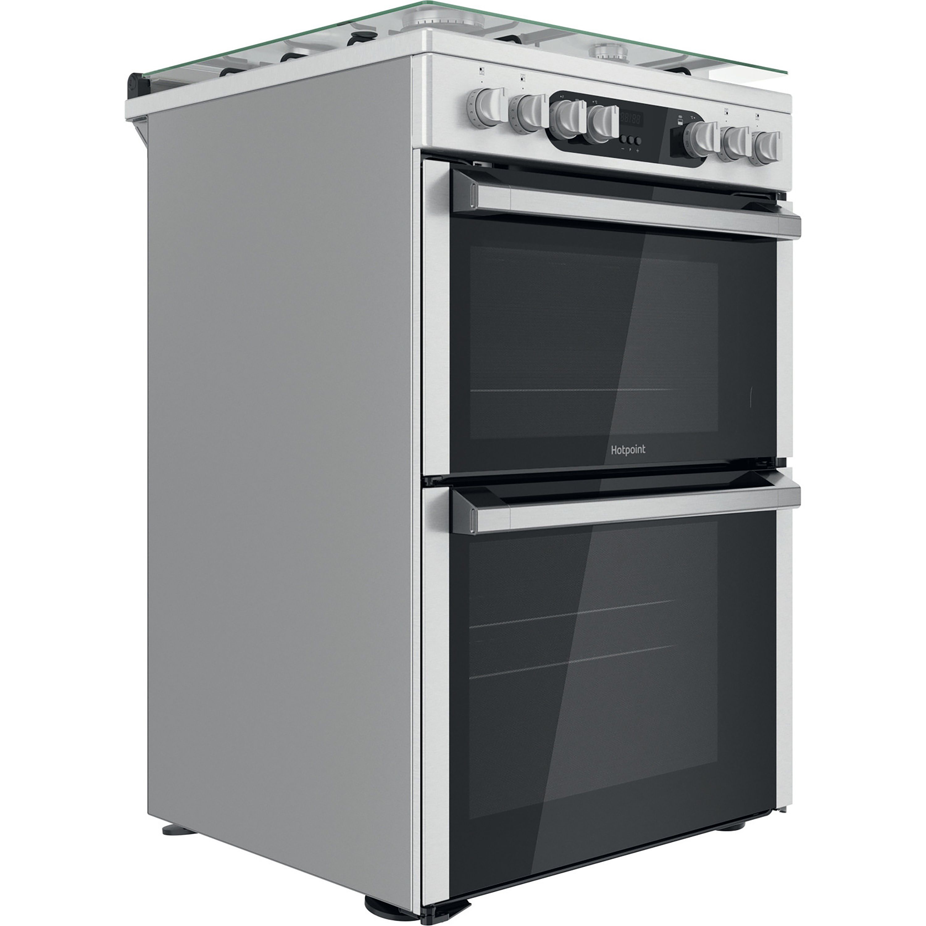 Hotpoint HDM67G9C2CX/U_SI 60cm Double Electric & gas Cooker with Gas ...