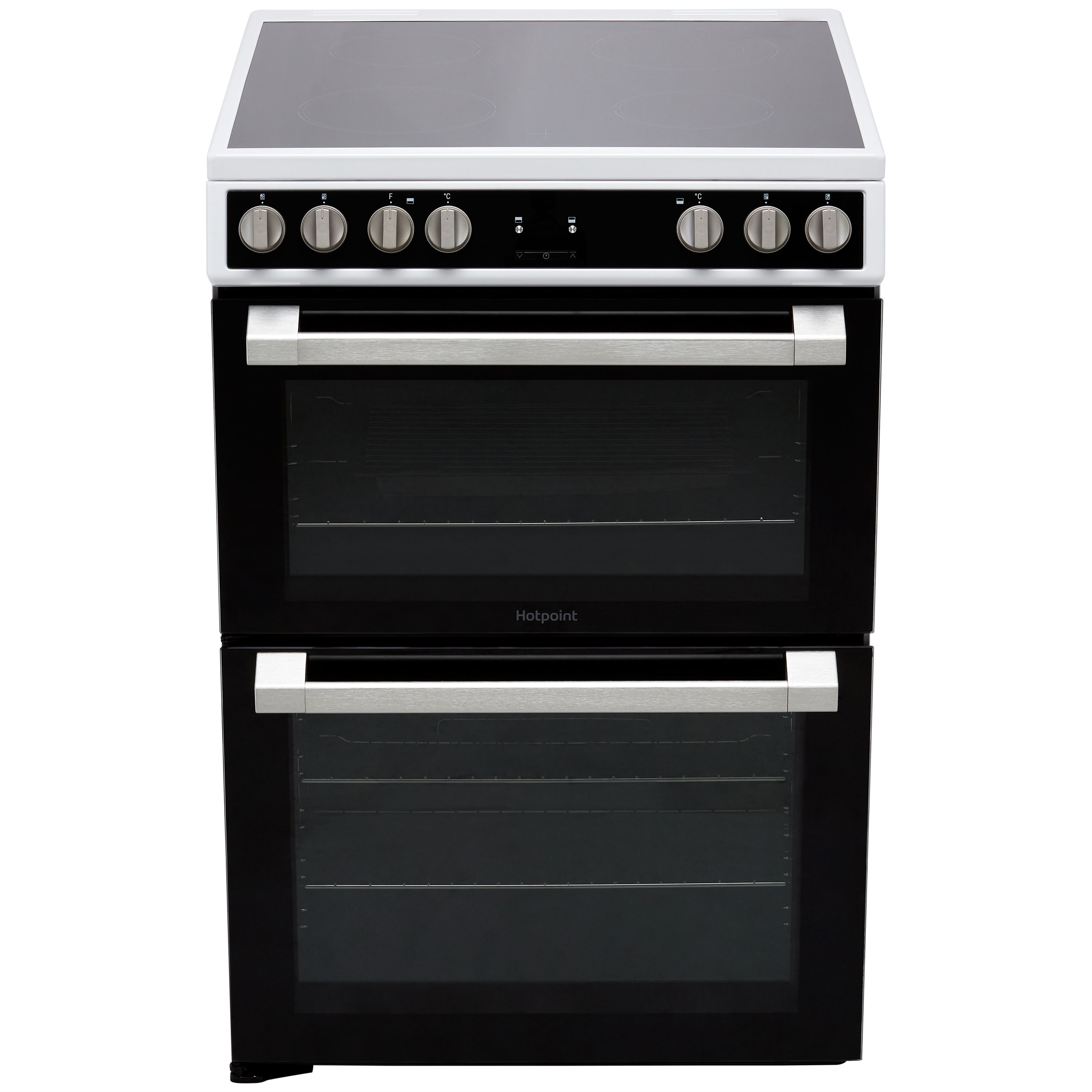 Hotpoint HDT67V9H2CW/UK_WH 60cm Double Electric Cooker with Ceramic Hob ...