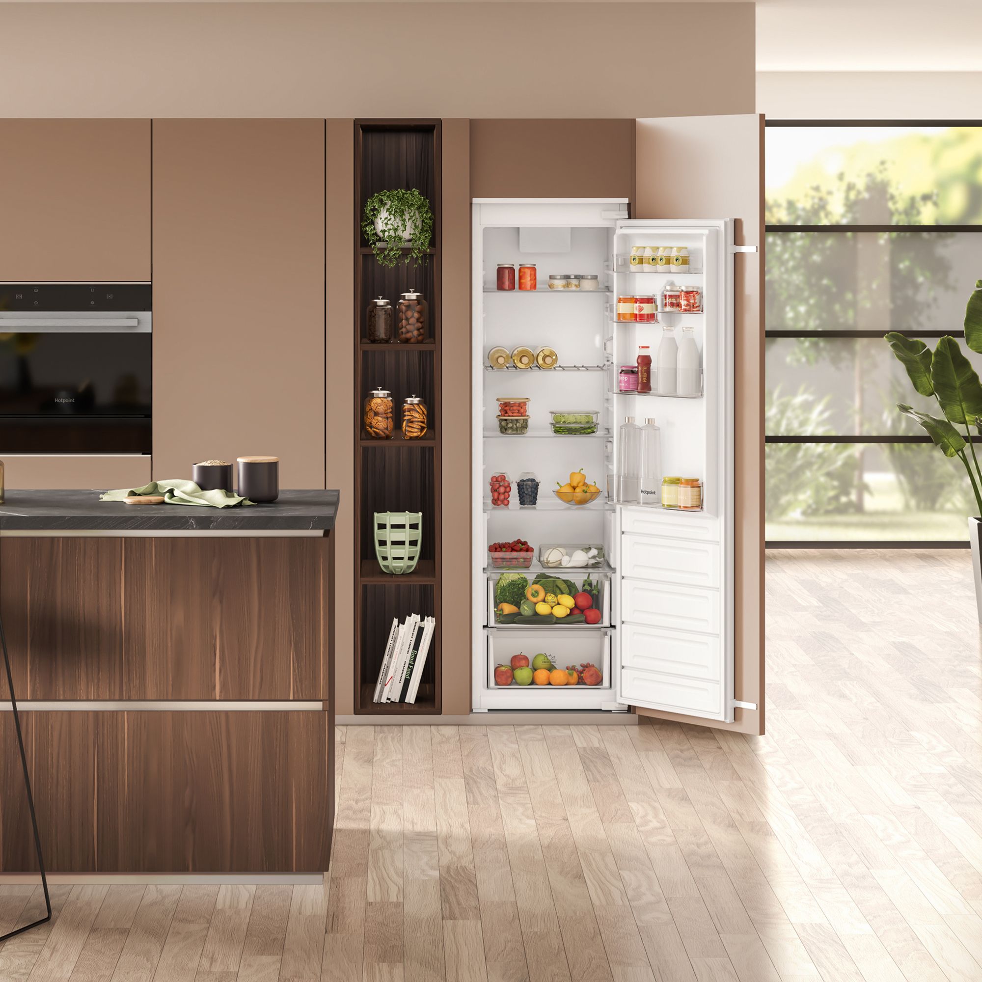 HOTPOINT HTSD18A011A1 BUILT-IN FRIDGE - WHITE
