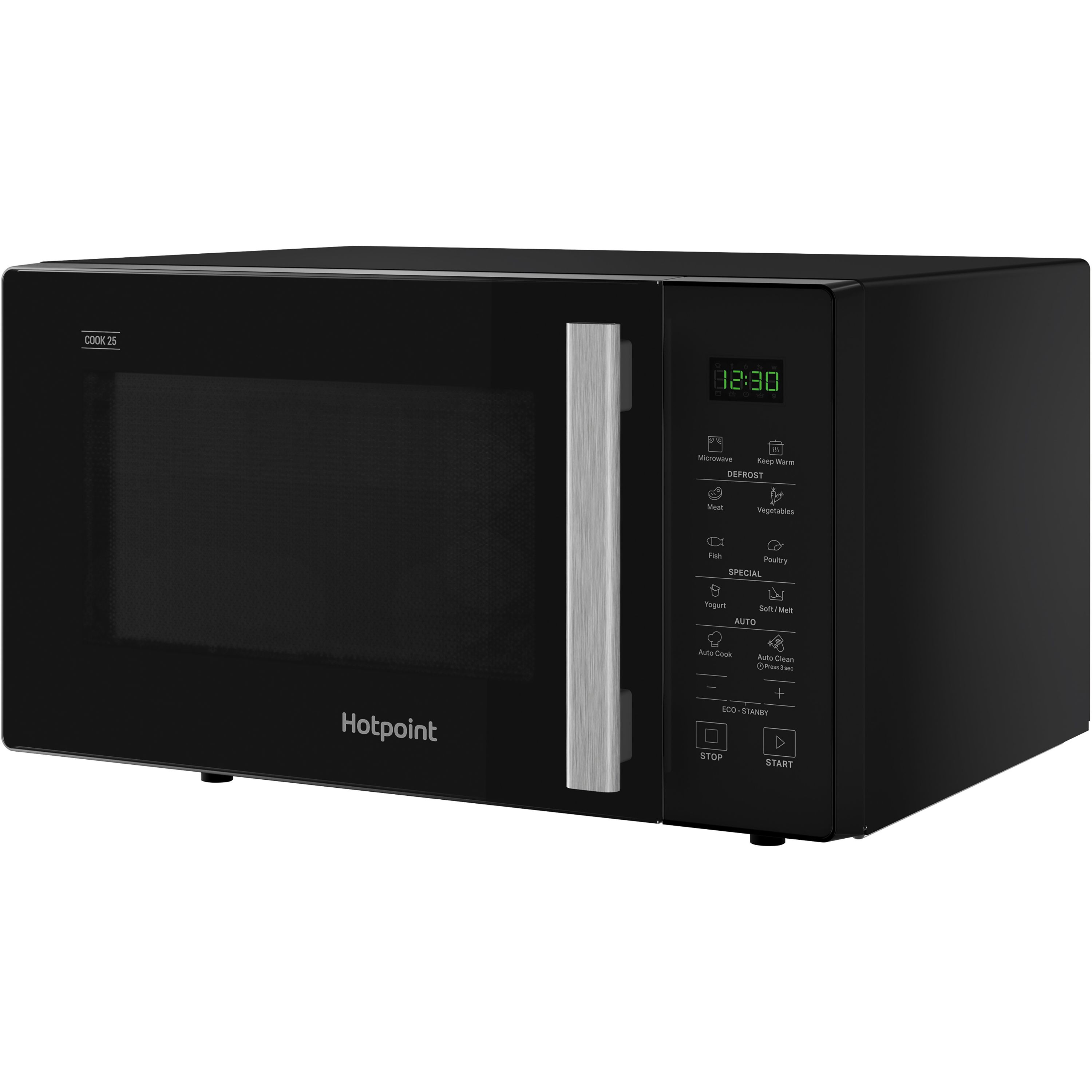 Hotpoint MWH251B_BK 25L Freestanding Microwave - Black | DIY at B&Q