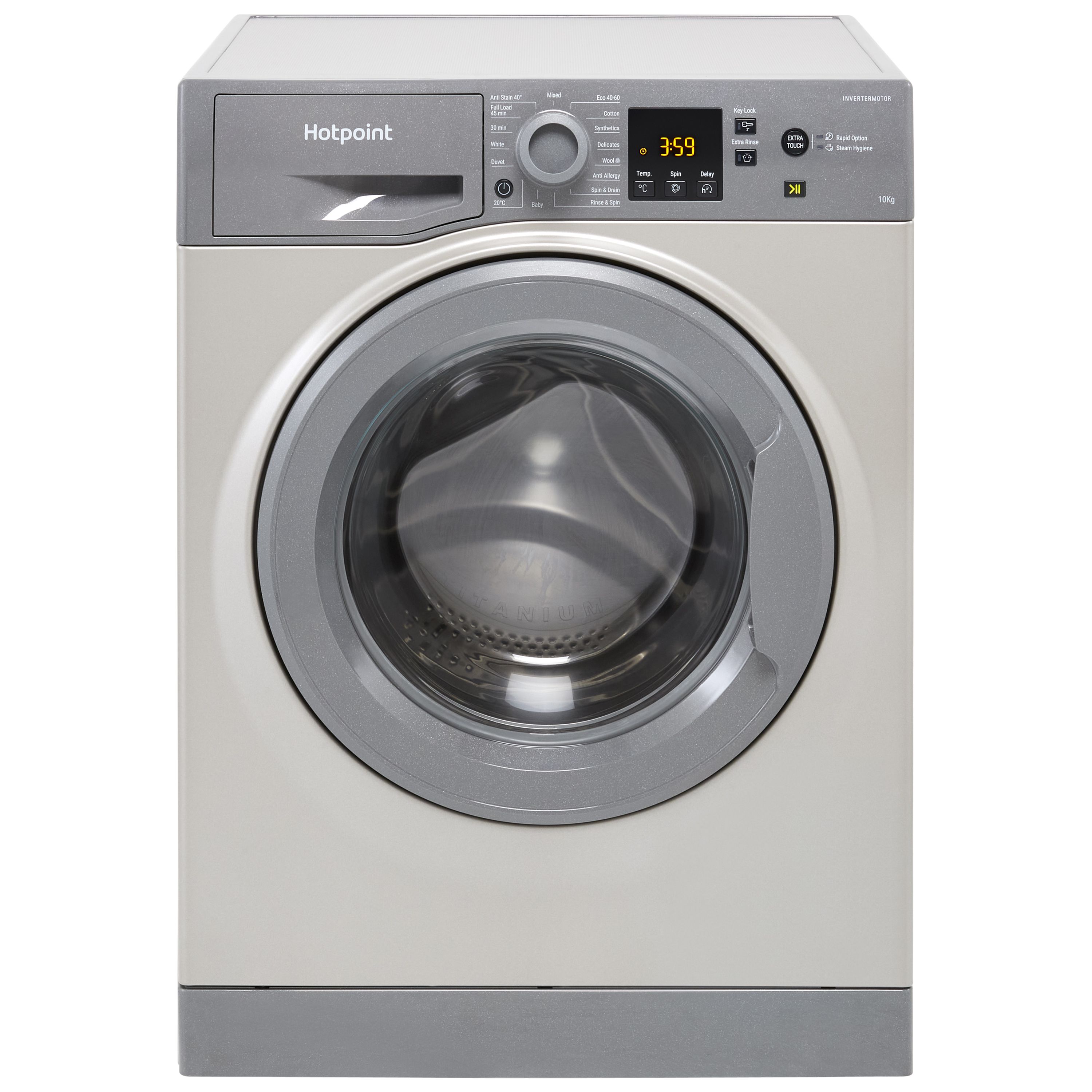 Buy Hotpoint NSWM1045CGGUKN_GH 10kg Freestanding 1400rpm Washing ...