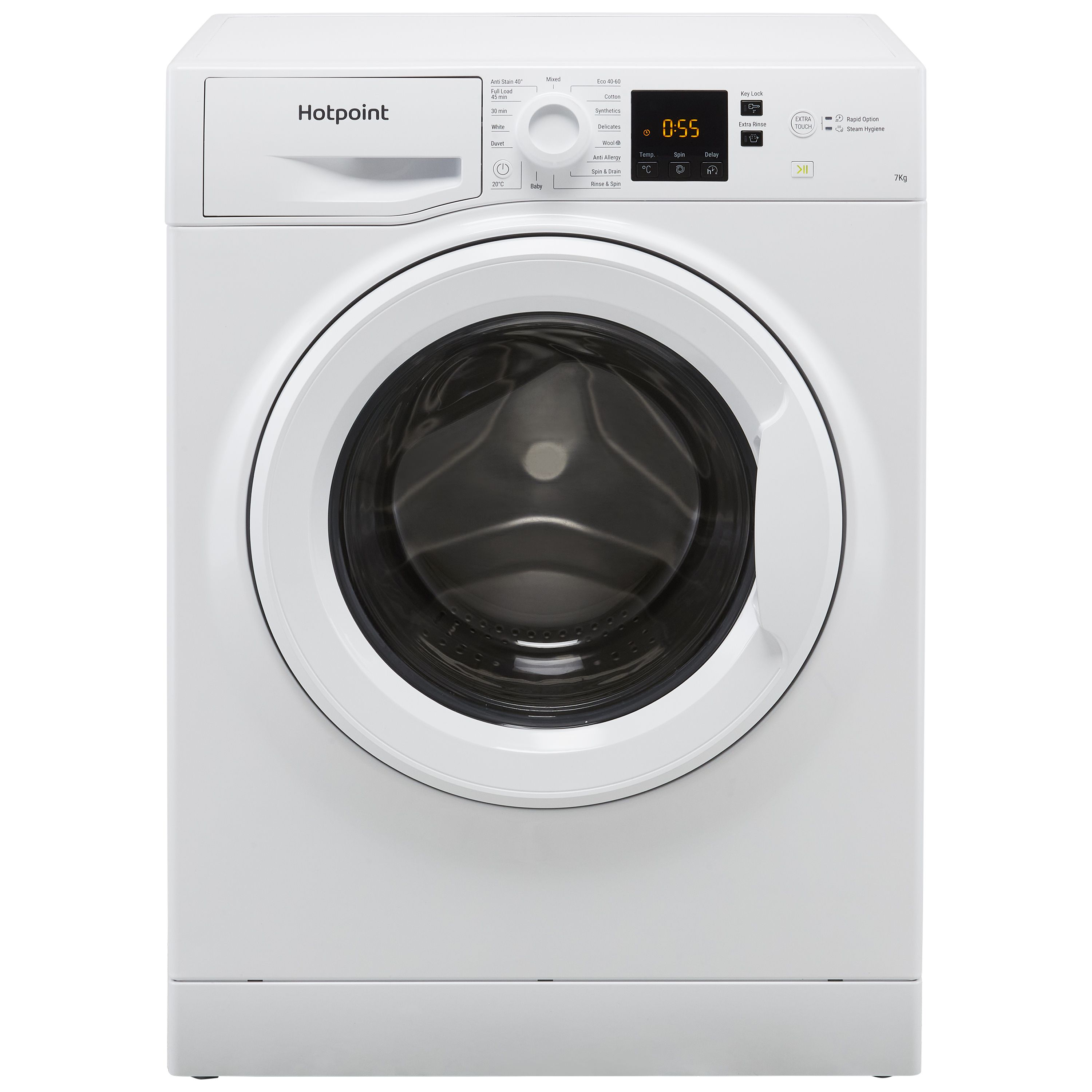 Hotpoint NSWM743UWUKN_WH 7kg Freestanding 1400rpm Washing machine - White