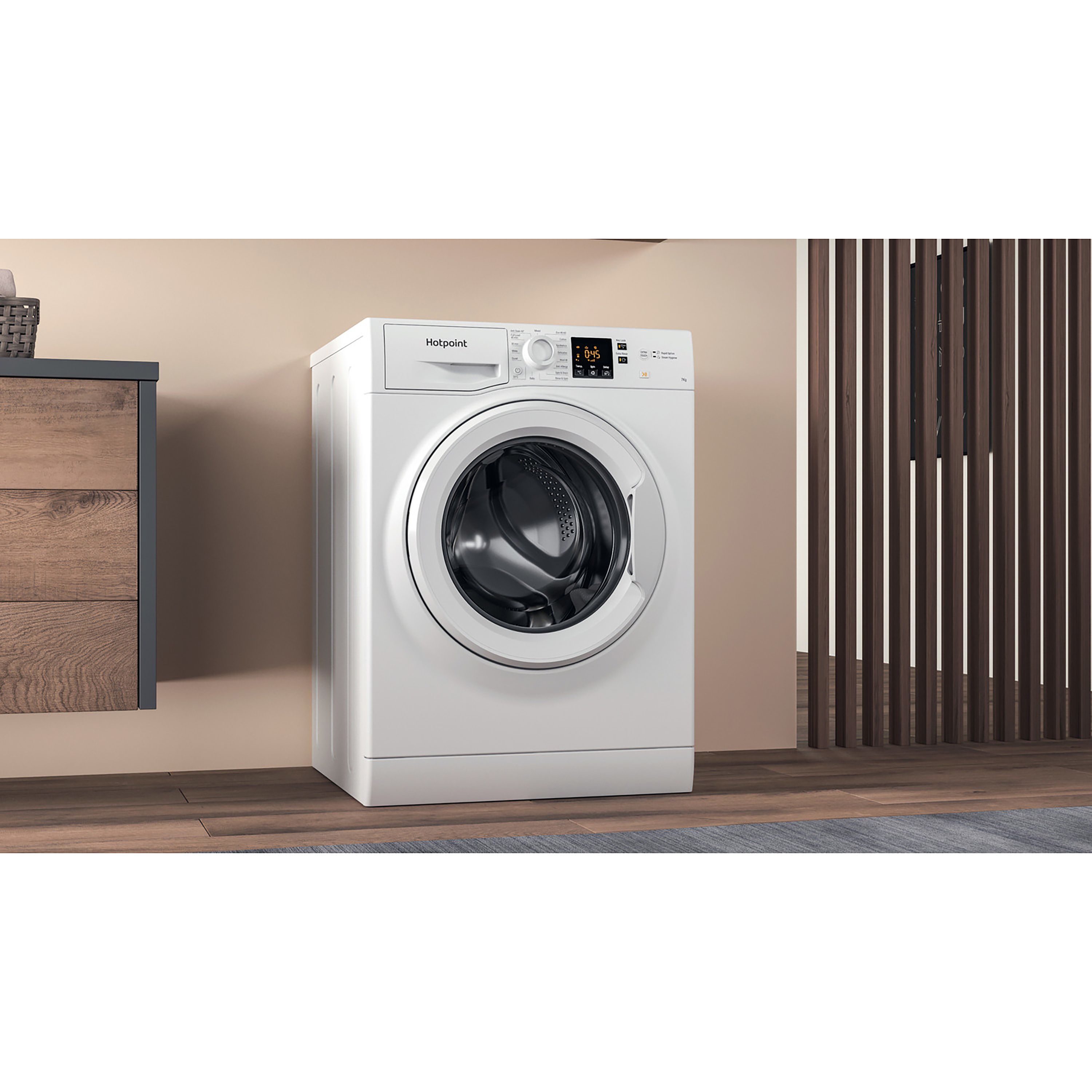 Hotpoint NSWM743UWUKN_WH 7kg Freestanding 1400rpm Washing machine - White