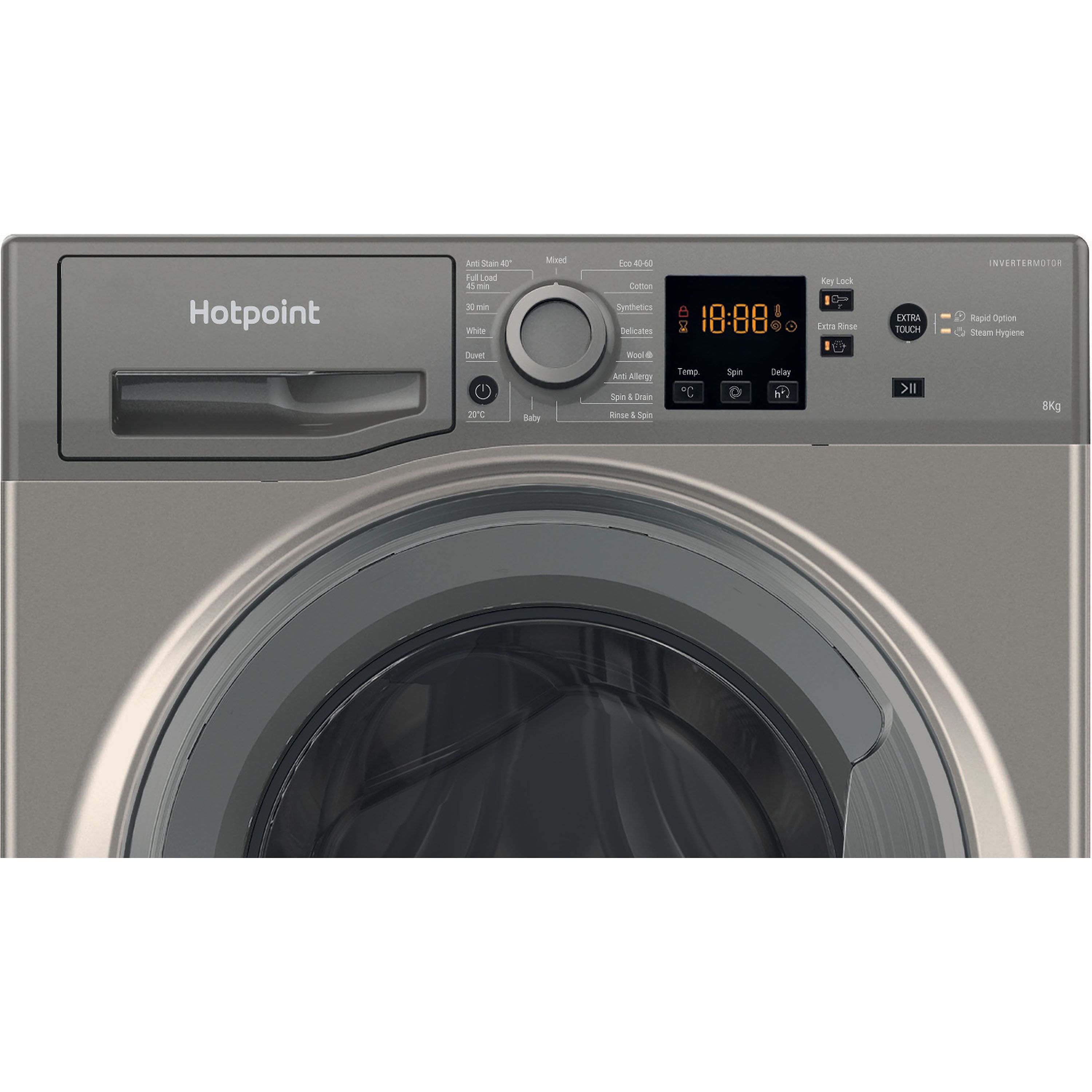 Hotpoint NSWM845CGGUKN_GH 8kg Freestanding 1400rpm Washing machine ...