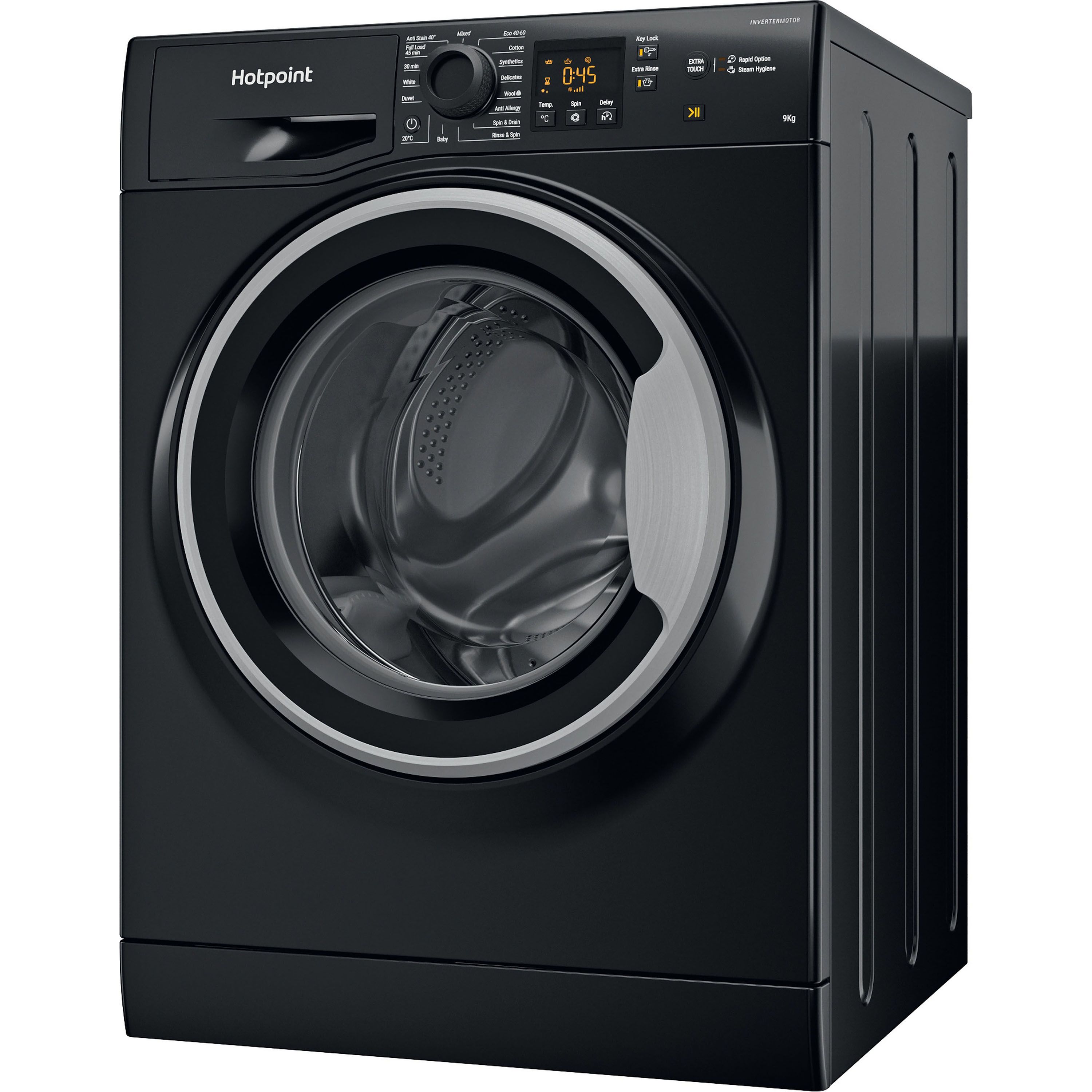 Hotpoint NSWM965CBSUKN_BK 9kg Freestanding 1600rpm Washing machine - Black