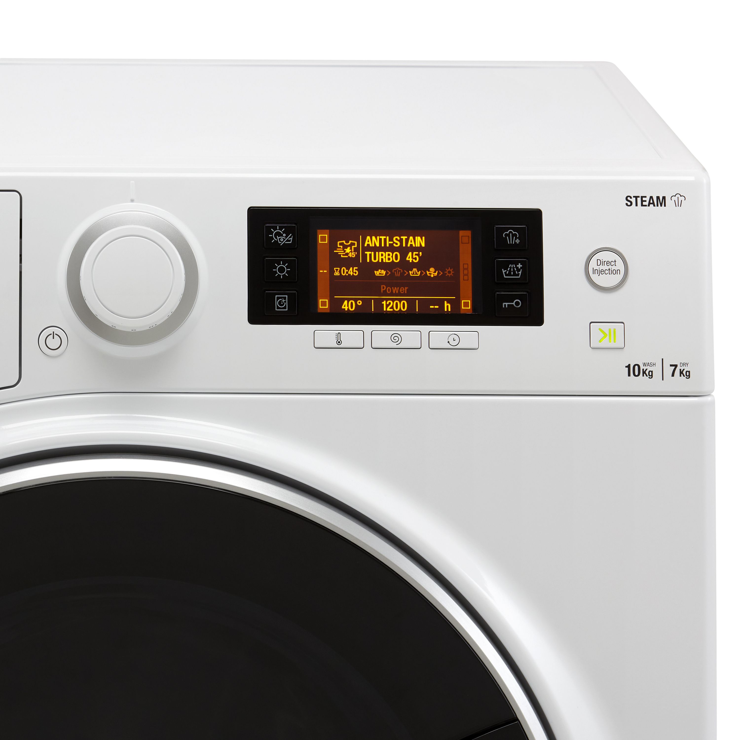 Hotpoint RD1076JDUKN_WH 10kg/7kg Freestanding Condenser Washer dryer ...