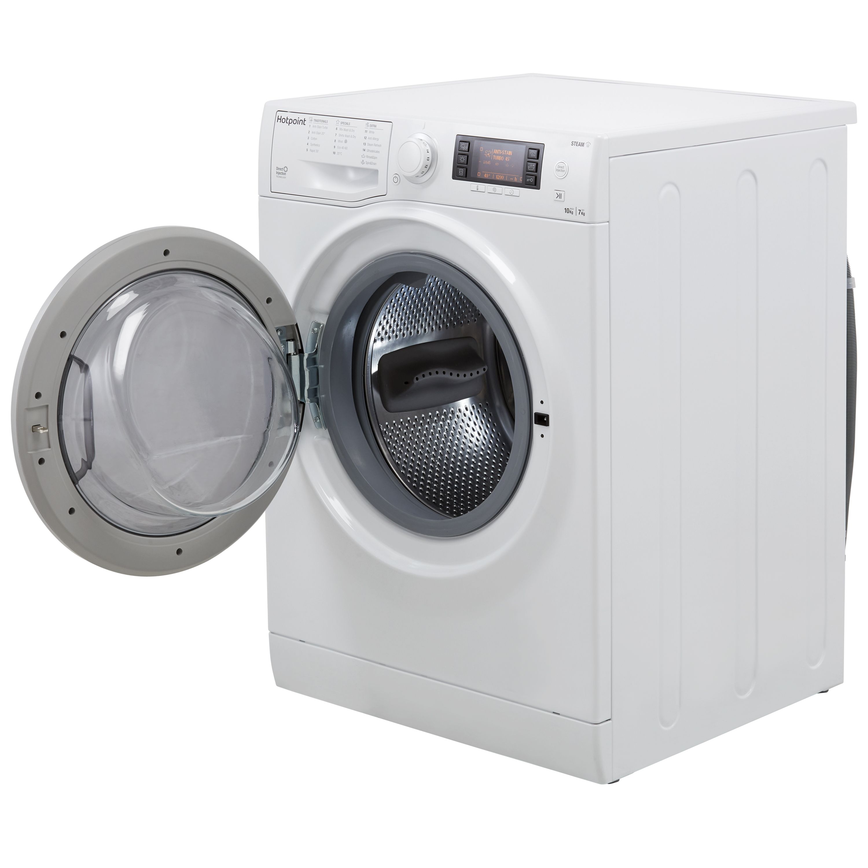 Hotpoint RD1076JDUKN_WH 10kg/7kg Freestanding Condenser Washer dryer ...