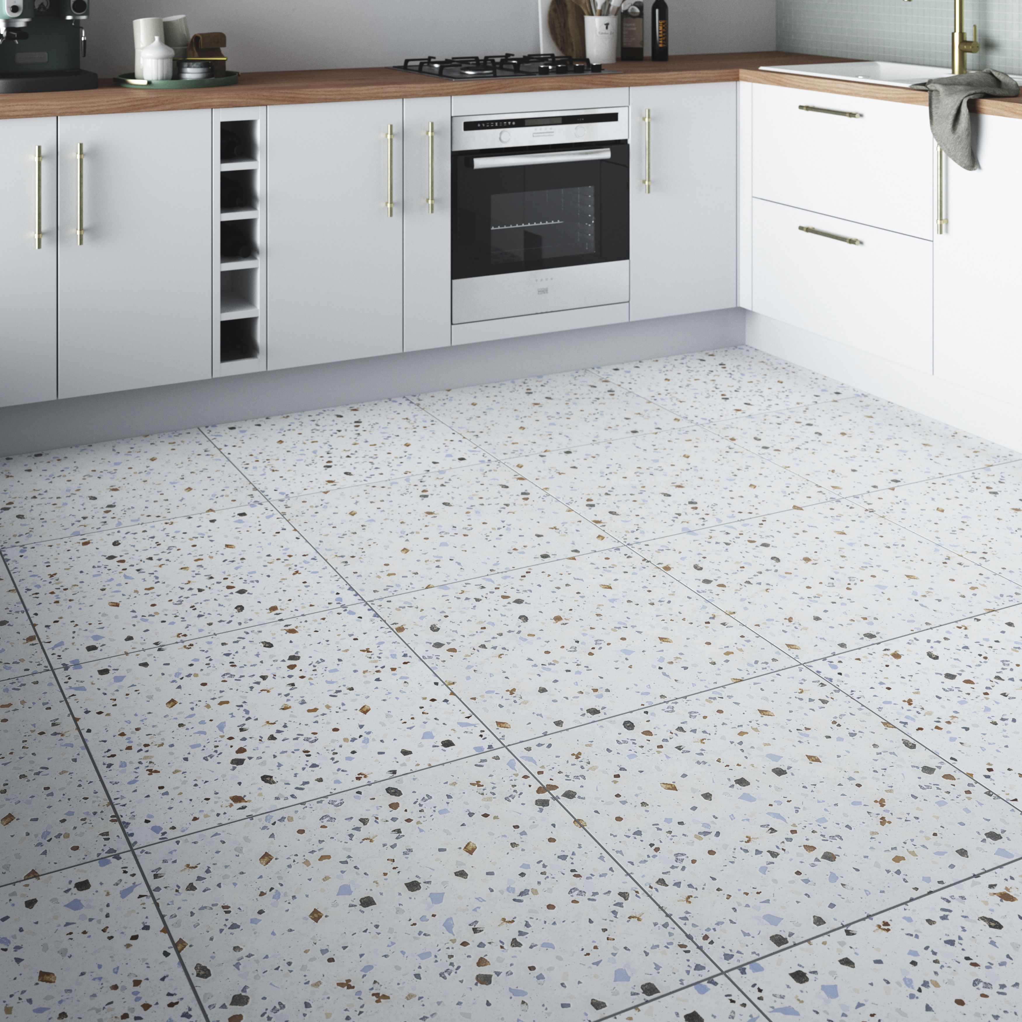 House of Mosaics Opulence White Matt Patterned Porcelain Indoor Wall ...