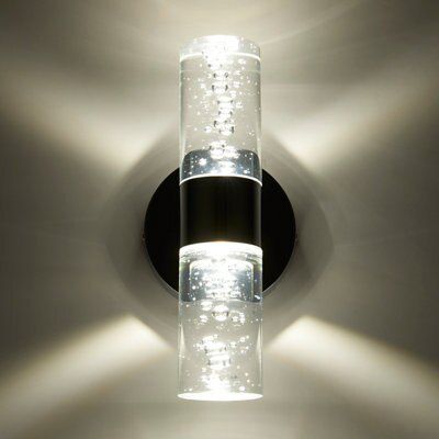 Hubble Bubble Chrome effect Double Bathroom Wall light