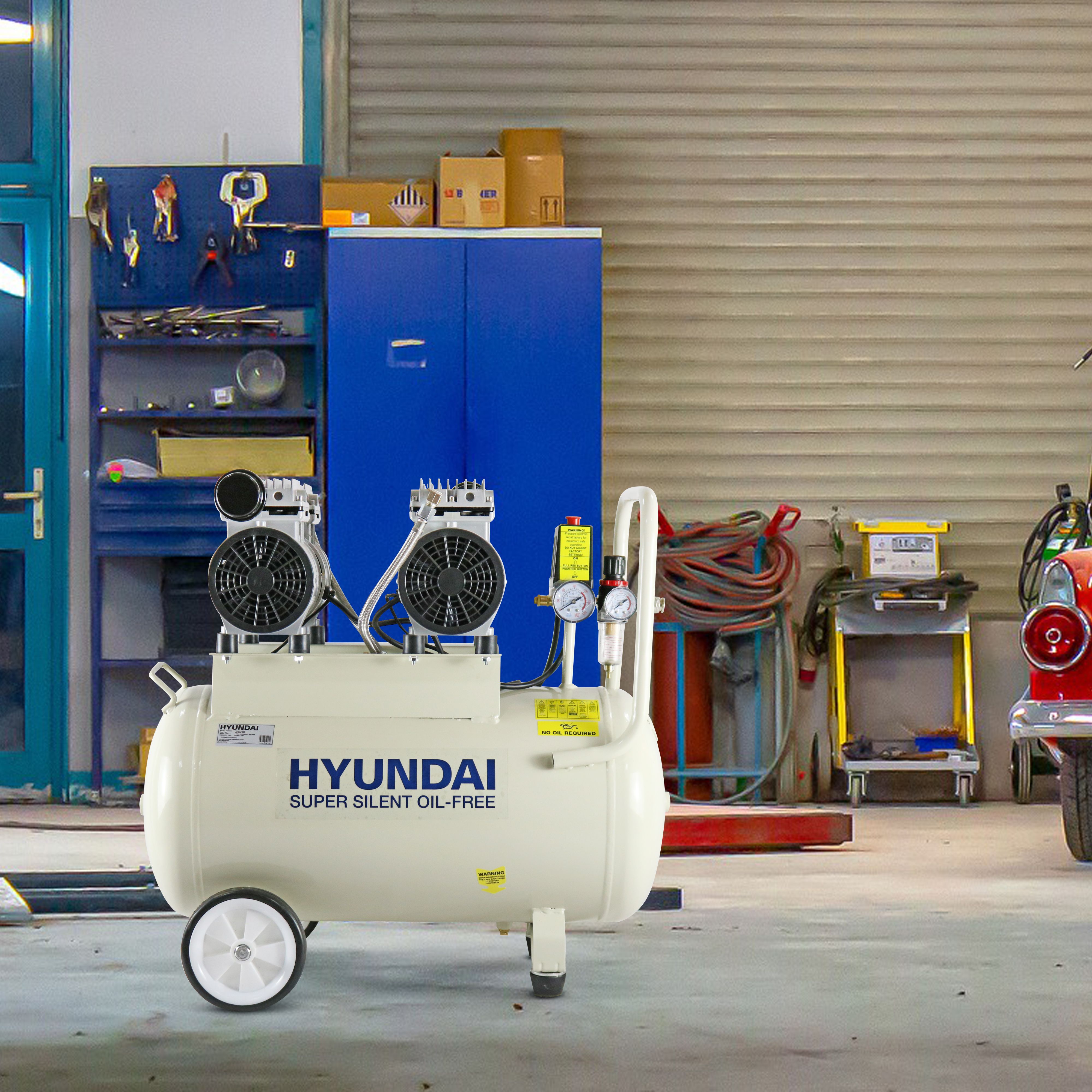 Hyundai Silent 230V 50L Corded Compressor HY27550
