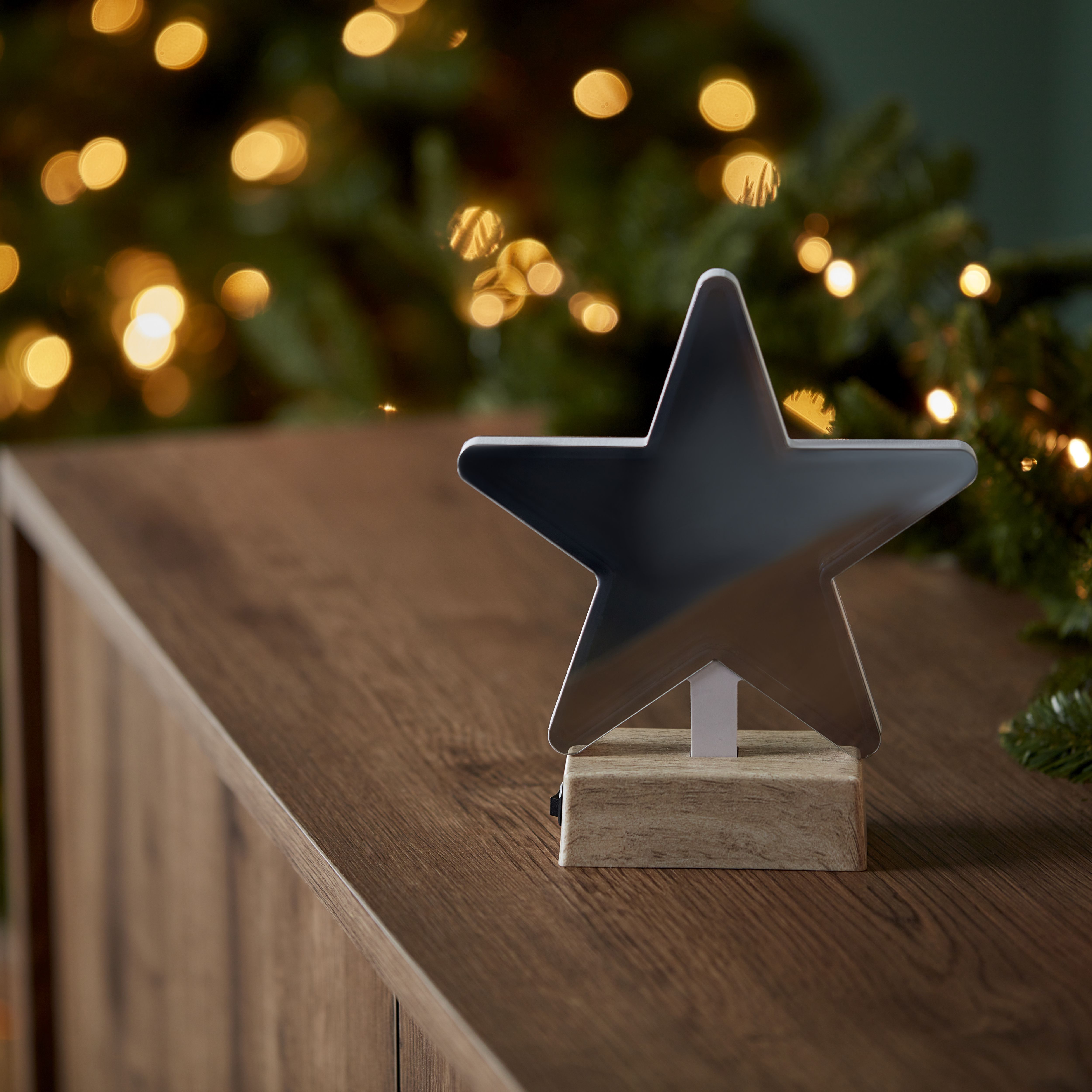 Ice white LED Star Infinity light (H) 190mm