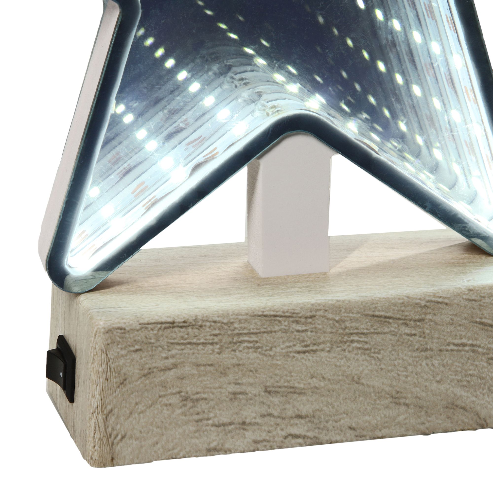 Ice white LED Star Infinity light (H) 190mm