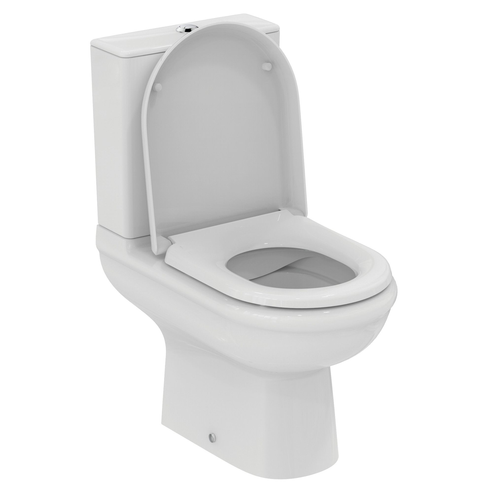 Ideal Standard Della White Close coupled Toilet cistern with Soft close seat Close coupled cistern DIY at B Q